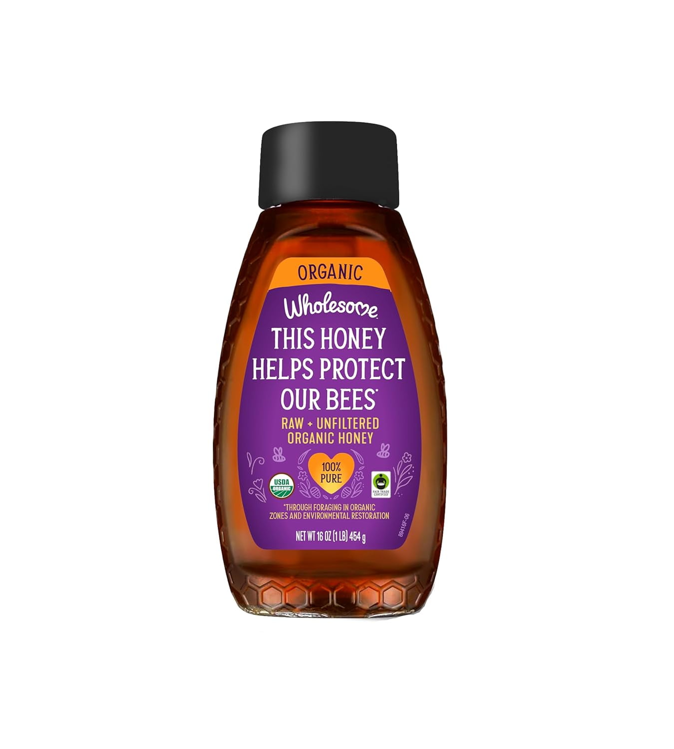 Pack of 6, Wholesome Raw Unfiltered Organic Honey Bottle, 16 oz - Walmart.com