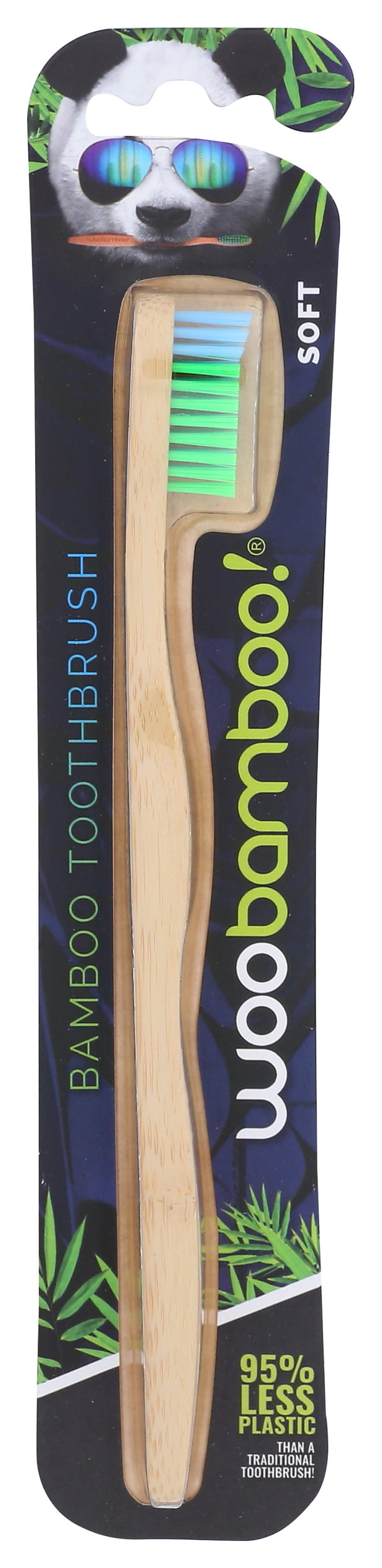 Pack of 6, Woobamboo Adult Soft Bamboo Toothbrushes, 1 ea - Walmart.com