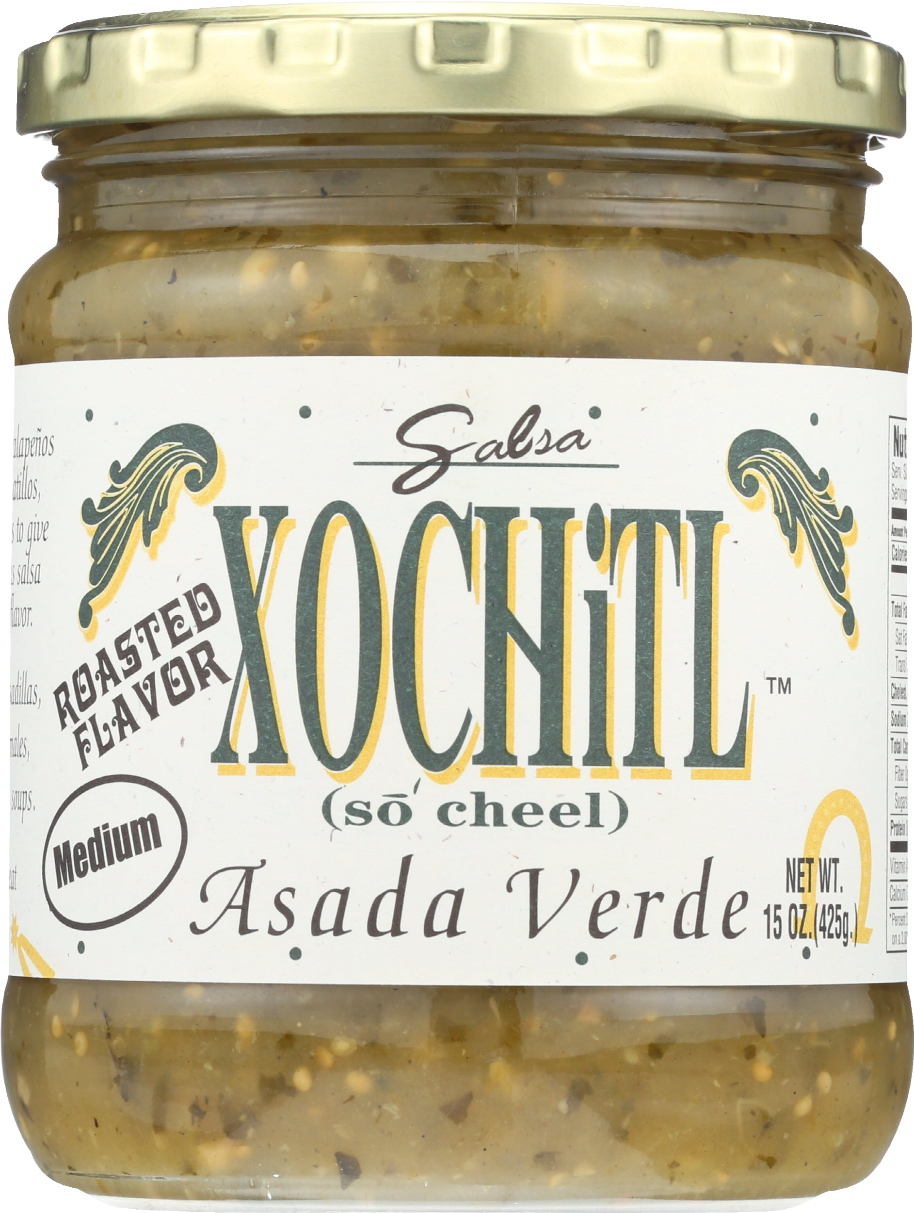 Pack of 6, Xochitl Asada Verde Medium Salsa, 15 oz - Walmart.com