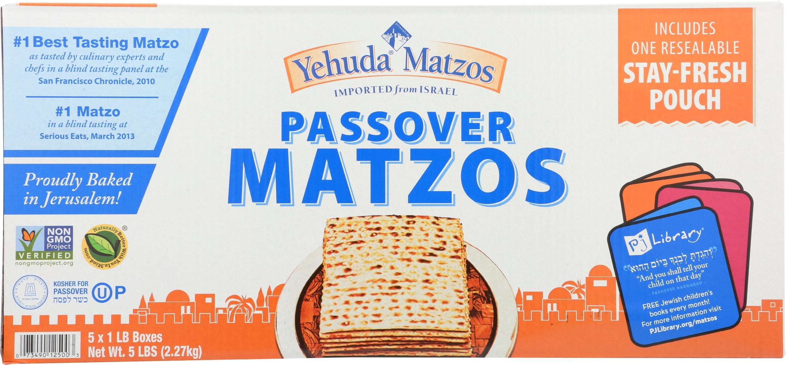 Pack of 6, Yehuda Passover Matzos, 5 lb - Walmart.com