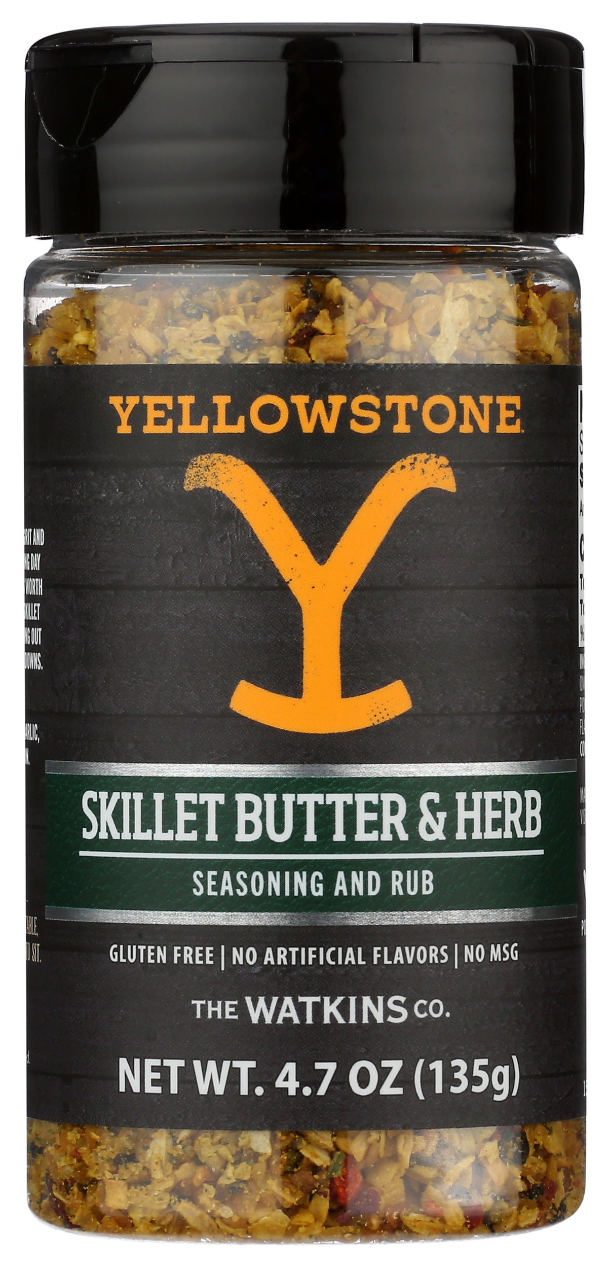 Pack of 6, Yellowstone Skillet Butter & Herb Seasoning and Rub, 4.7 oz ...