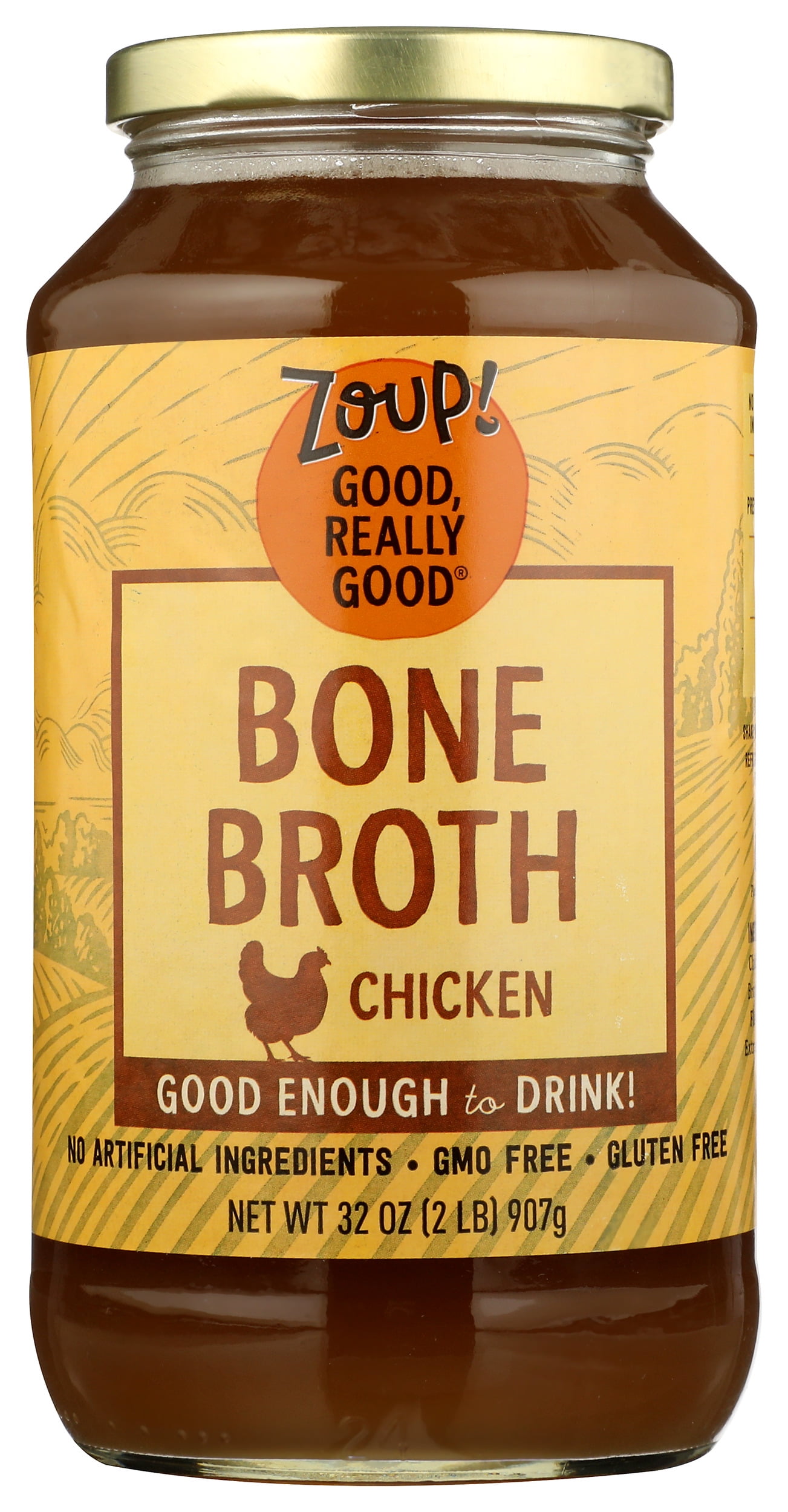 Pack of 6, Zoup Good Really Chicken Bone Broth, 32 oz - Walmart.com