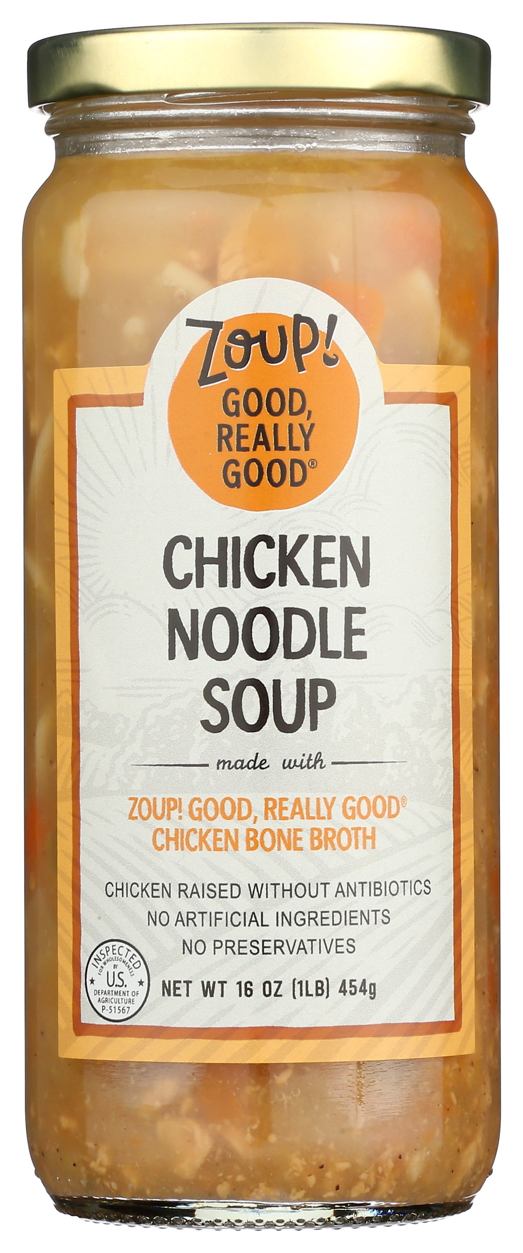 Pack of 6, Zoup Good Really Chicken Noodle Soup, 16 oz - Walmart.com