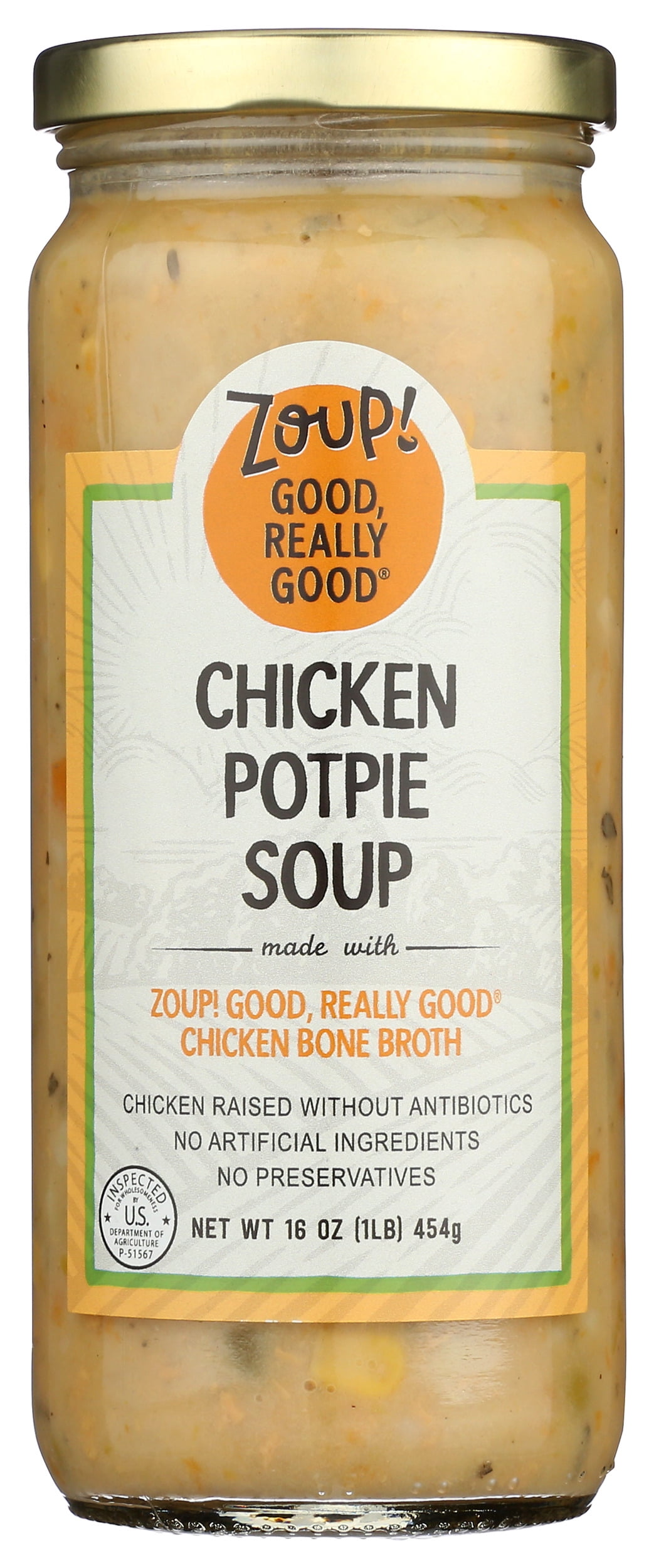 Pack of 6, Zoup Good Really Chicken Potpie Soup, 16 oz - Walmart.com