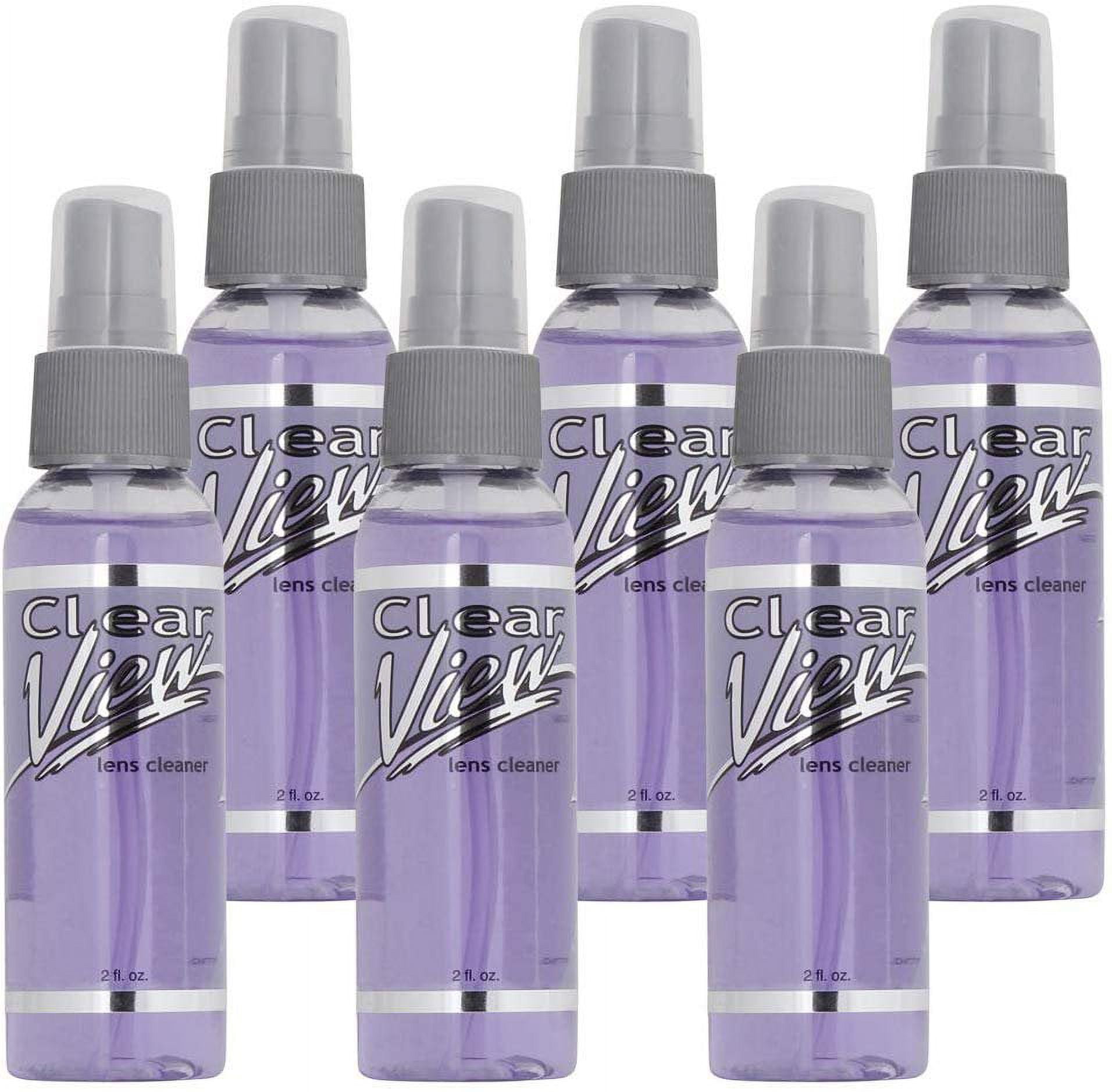 Pack of 6 of 2oz Clear View Premium AR-Coated Anti-Streak Anti-Static ...