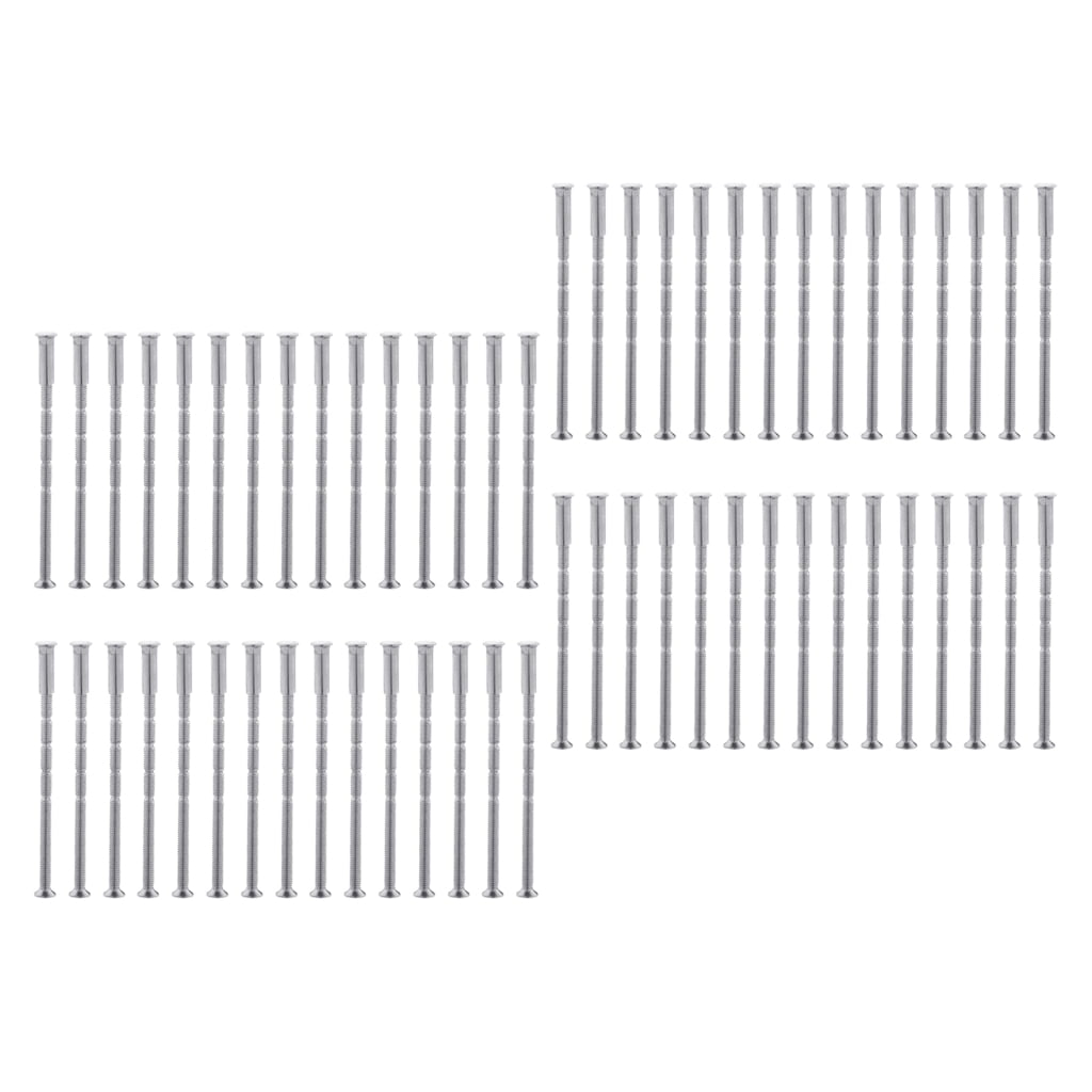 Pack of 60 Door Handle Fixing Screws & Sleeves 60 Sets Door Handle Bolt ...