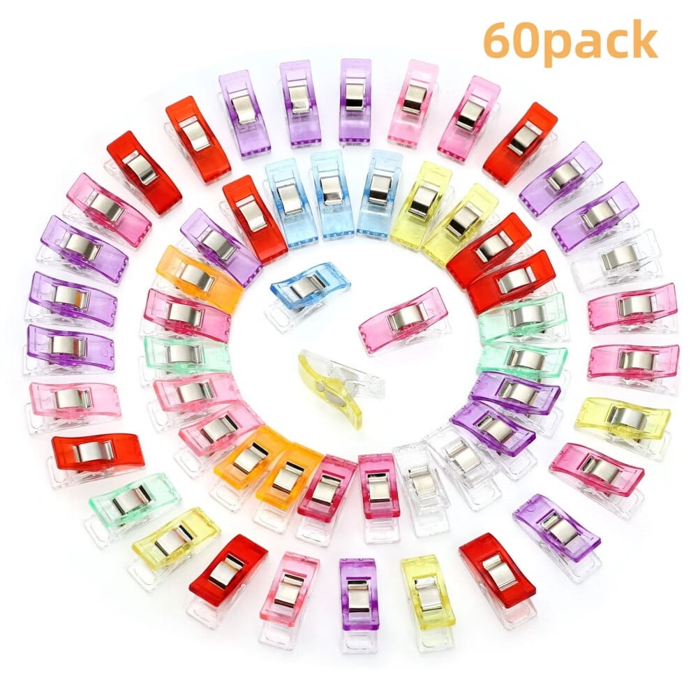 Pack of 60 Sewing Clips for Quilting Crafting, Multi-Color - Walmart.com