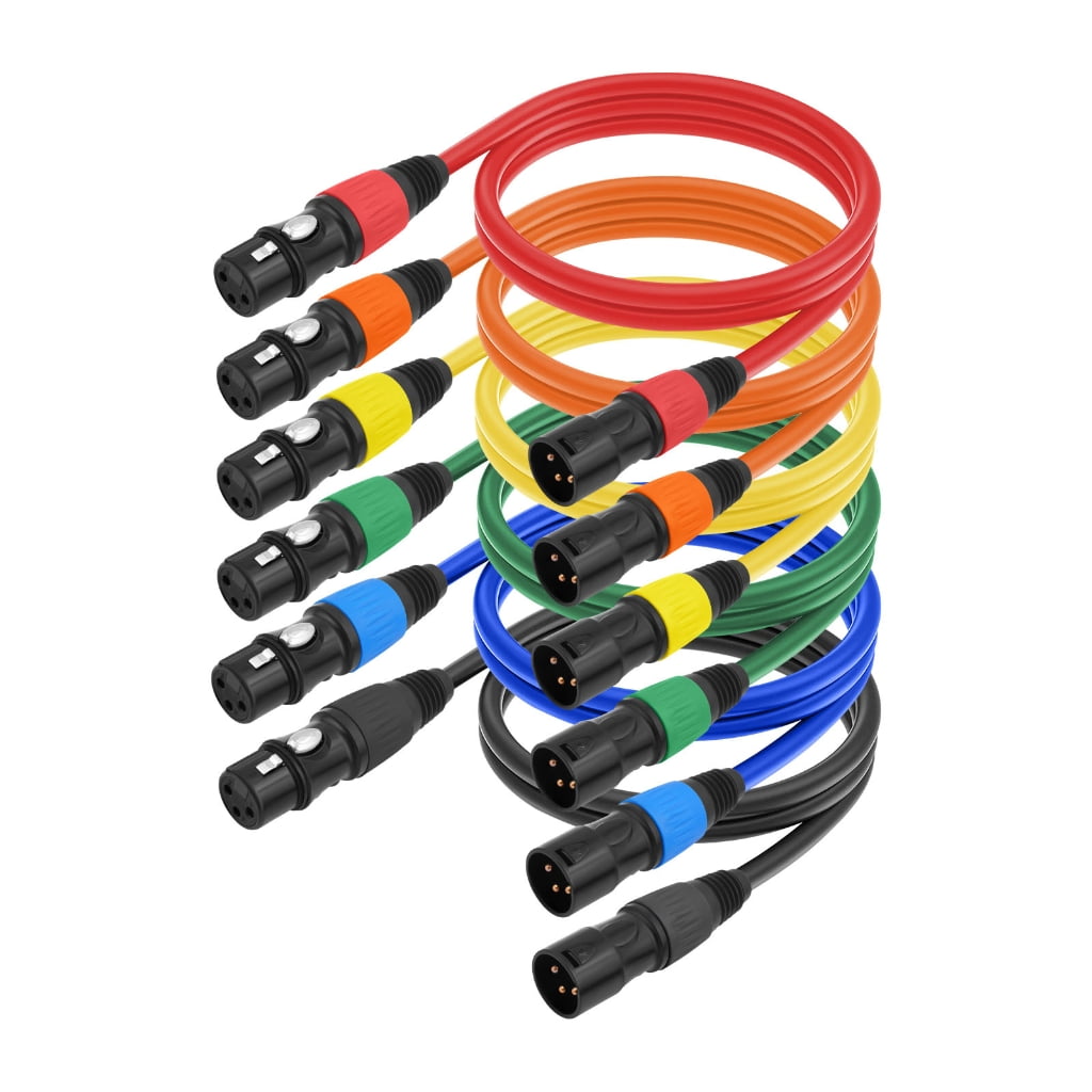 Pack of 6Pcs 3Pin Male to Female Cable 3Pin Connectors Wire Conversion ...
