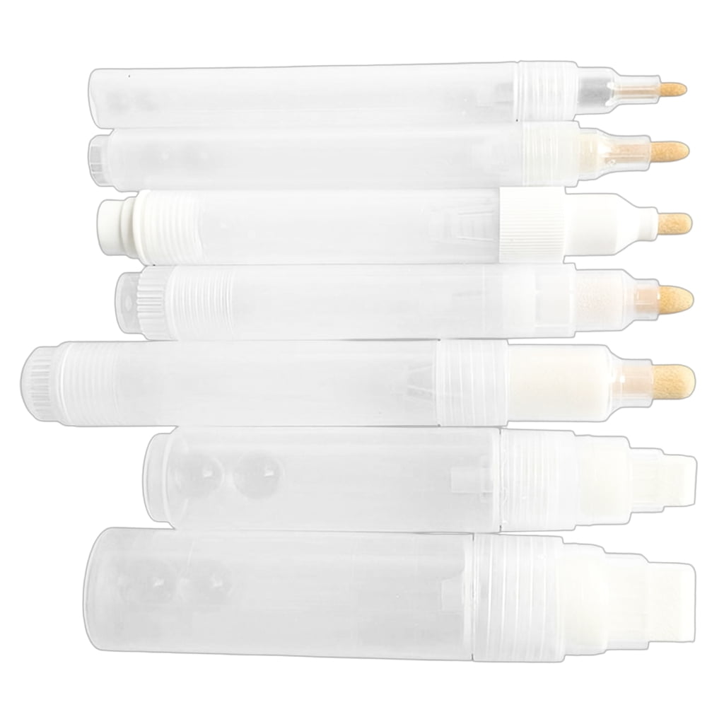 Pack of 7 Fine Tip Empty Markers Ensuring Accurate Lines and Consistent ...