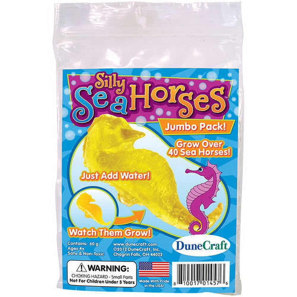 Pack of 7 Multi Colored Growing Silly Sea Horses Multi-Colored ...