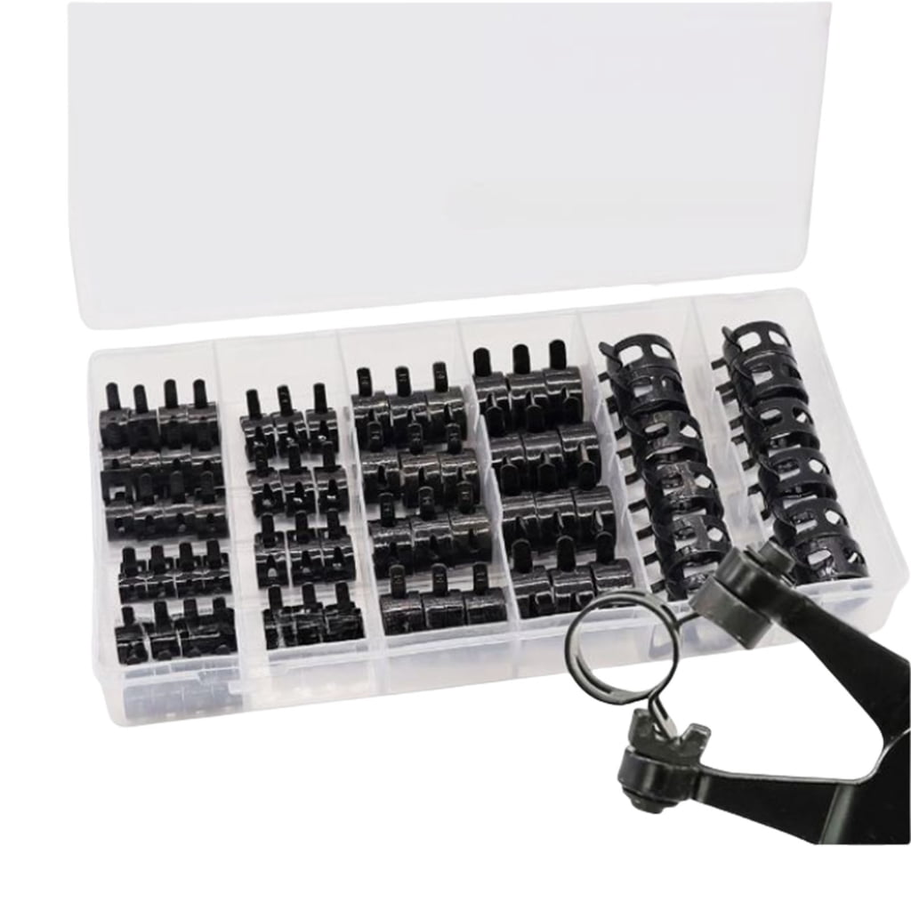 Pack of 72 Sturdy Rubber Lined P Clip Spring Steel Pipes Clamps ...