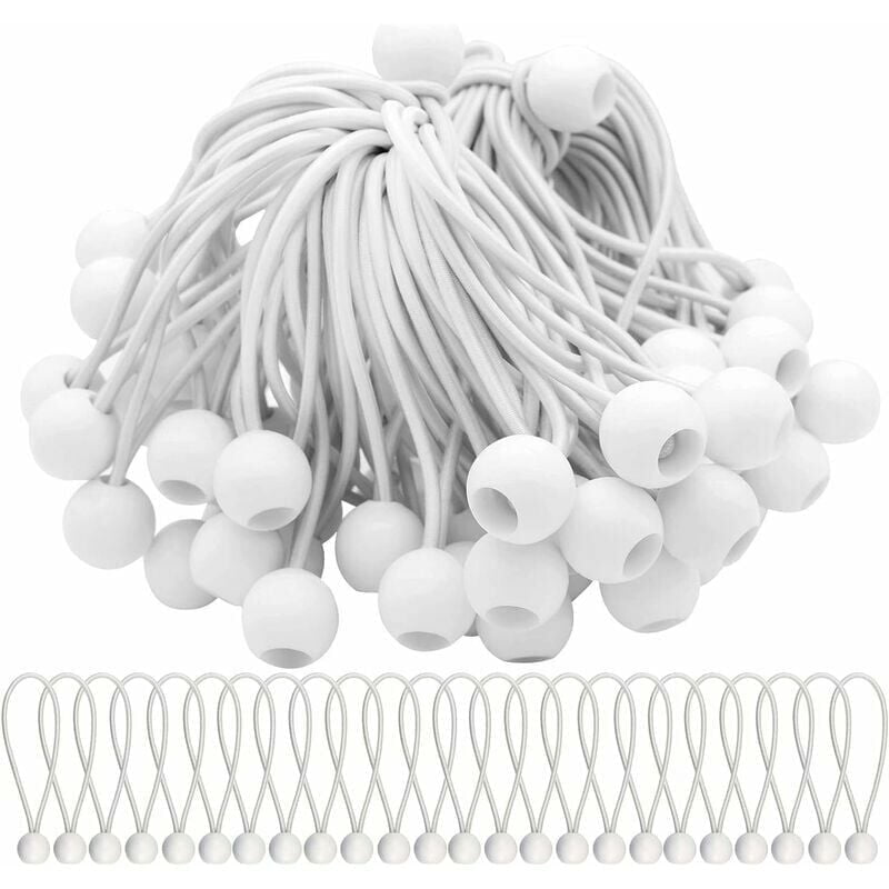 Pack of 75 Elastic Tensioner Elastic Cords with Balls Elastic Bungee ...