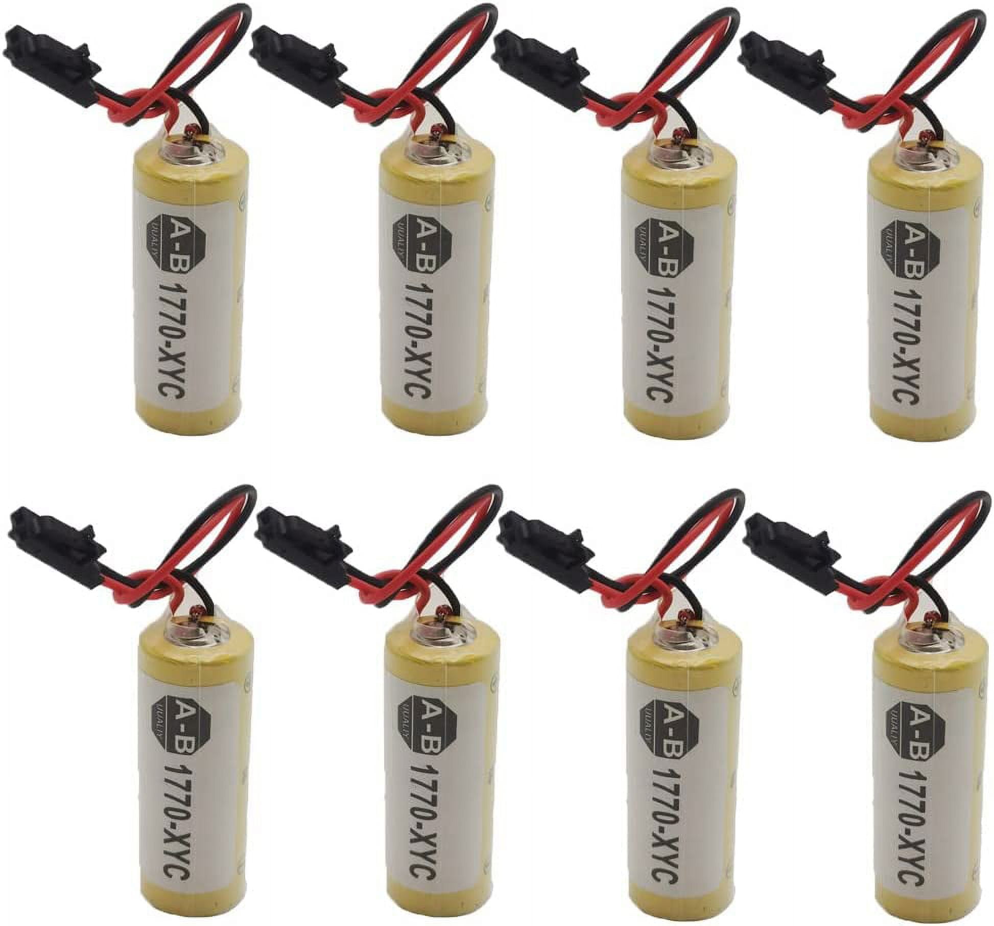 (Pack of 8) 1770-XYC 3V 1800mAh Battery for PLC 1770-XYC/A 1770-XYB ...