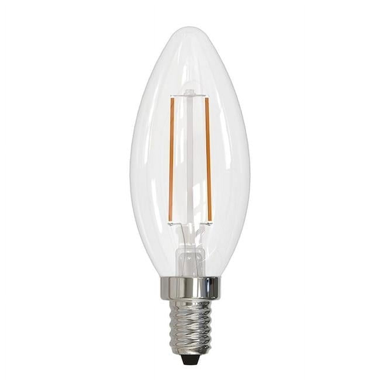 Pack of (8) 4 Watt Dimmable Clear B11 LED Light Bulbs with Candelabra ...