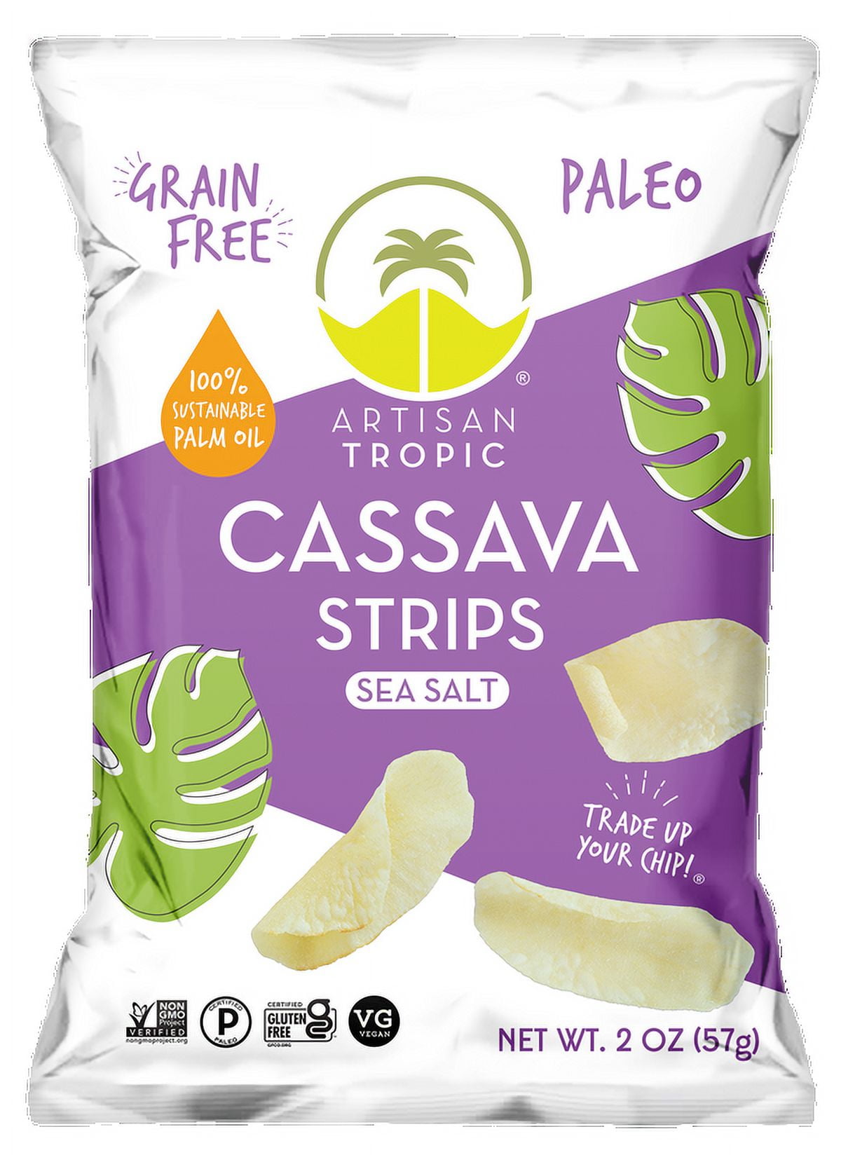 (Pack of 8), Artisan Tropic Cassava Strips (Sea Salt), 2 oz - Walmart.com