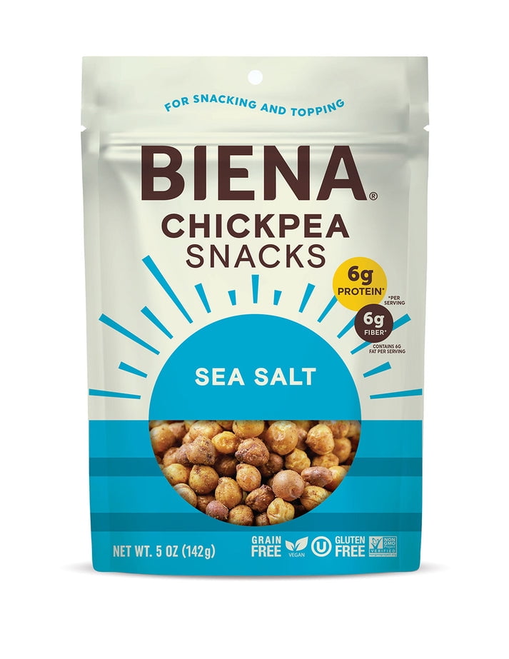 Pack of 8, Biena Sea Salt Roasted Chickpea Snacks, 5 oz - Walmart.com