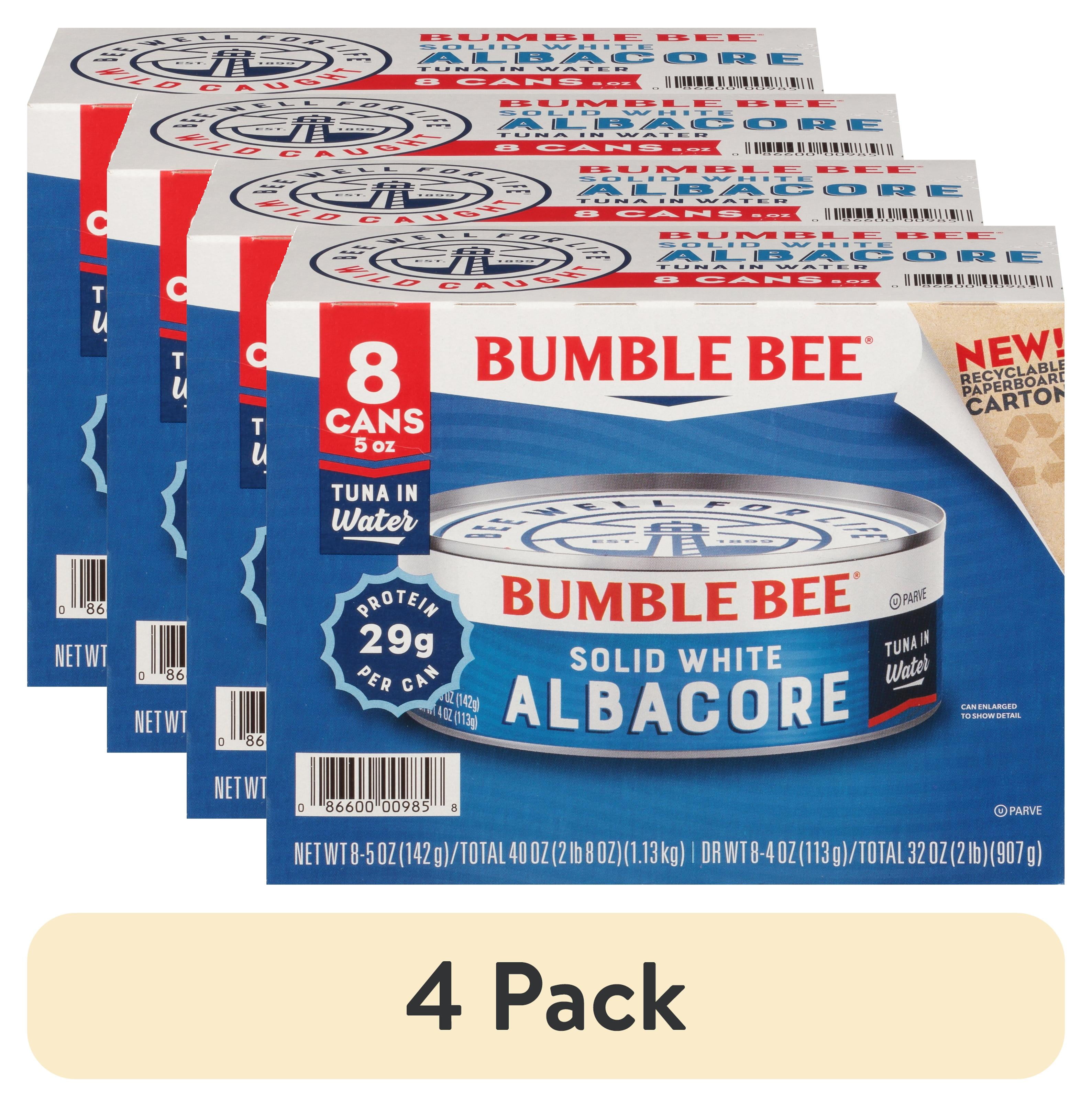 (4 pack) (Pack of 8) Bumble Bee Solid White Albacore Tuna in Water, 5 ...