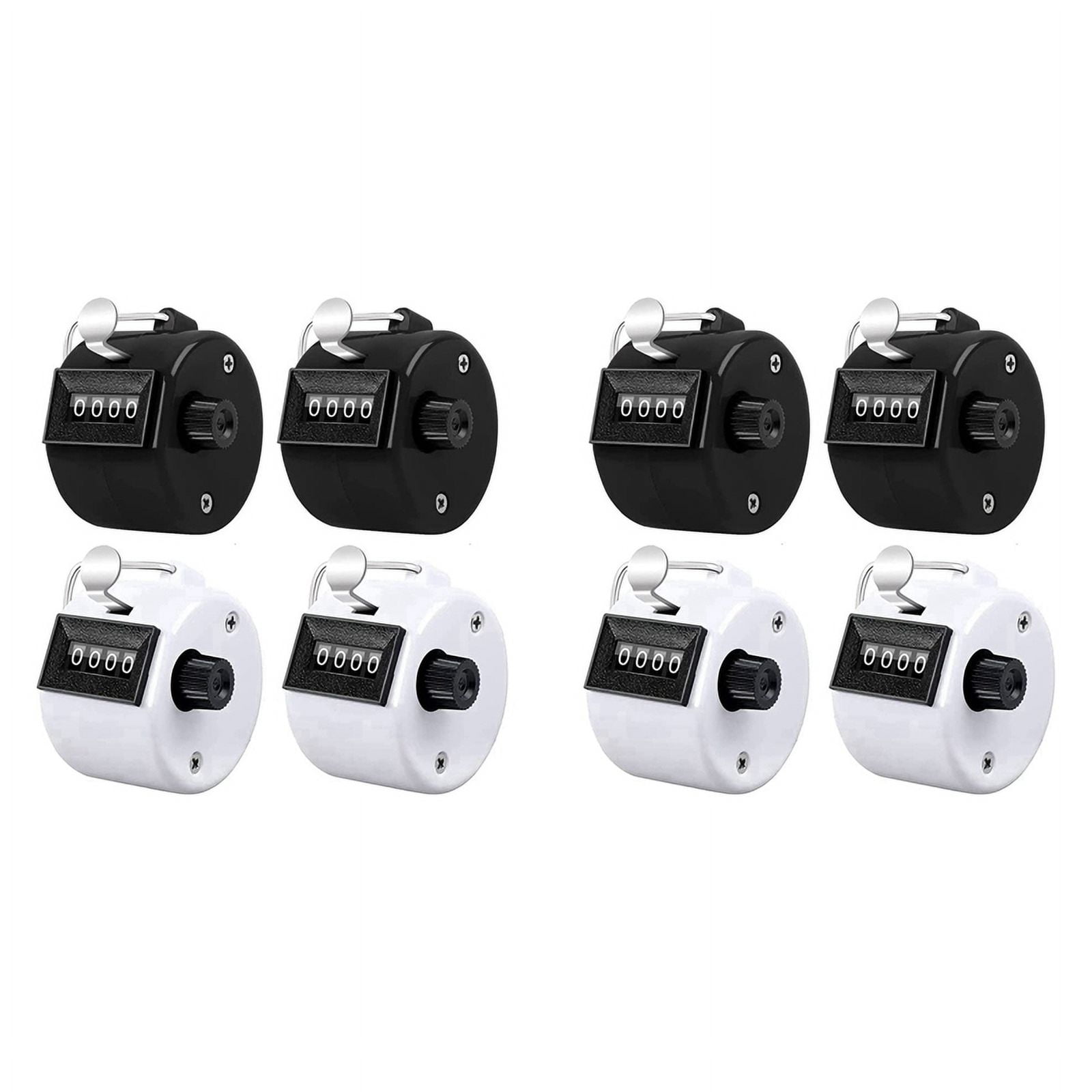 Pack of 8 Counter Clicker 4-Digit Number Count,Handheld Mechanical ...