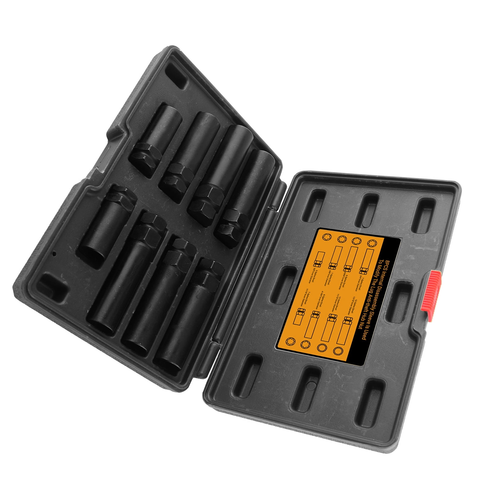 Pack of 8 Ergonomic Spline Lugs Nut Socket Set Ideal for DIYer and ...