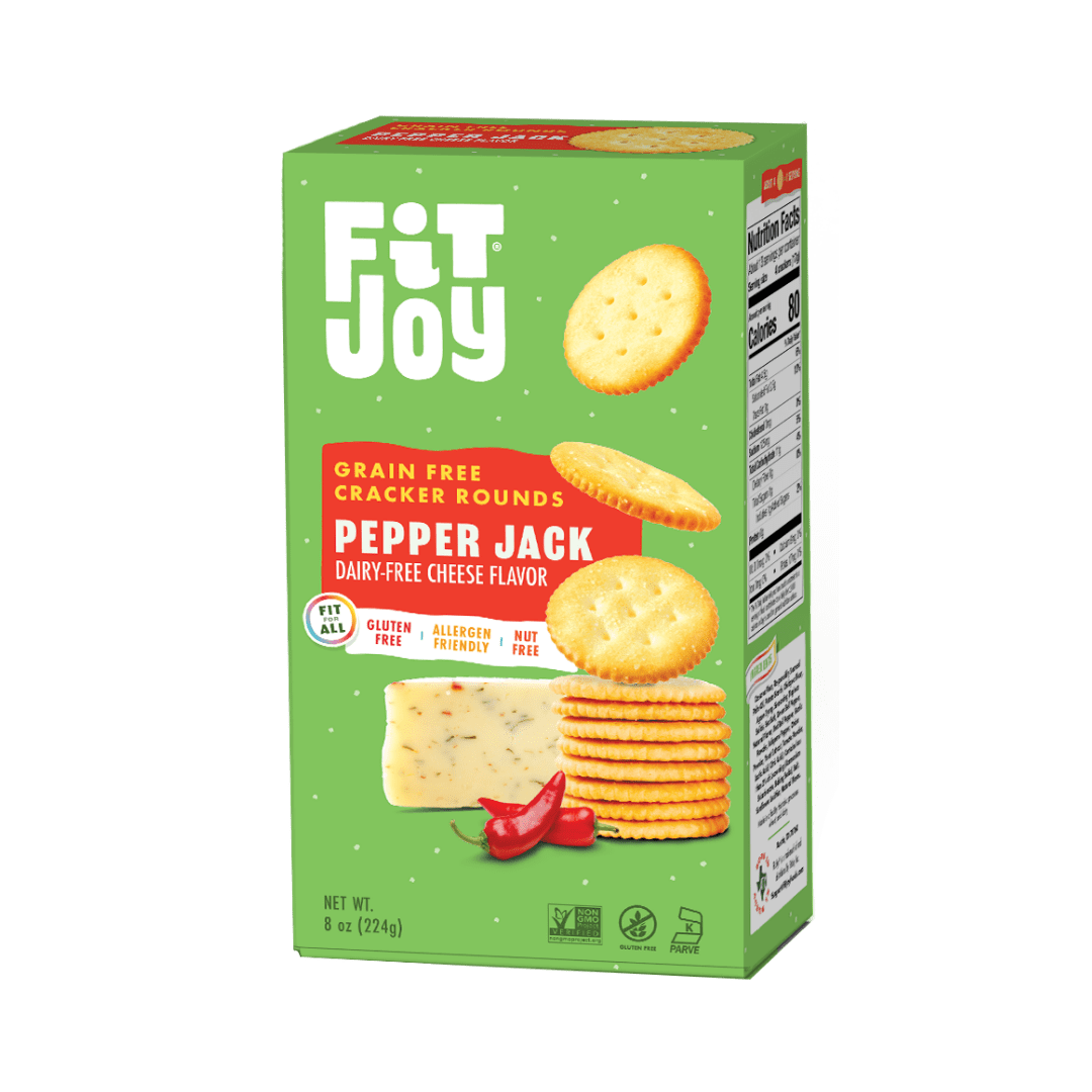(Pack of 8), FitJoy Pepper Jack Cracker Rounds, 8 oz - Walmart.com