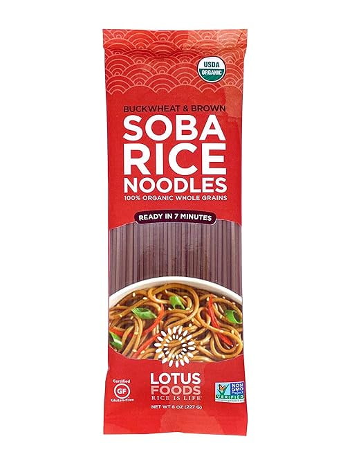 (Pack of 8), Lotus Foods Organic Buckwheat & Brown Soba Rice Noodles, 8 ...
