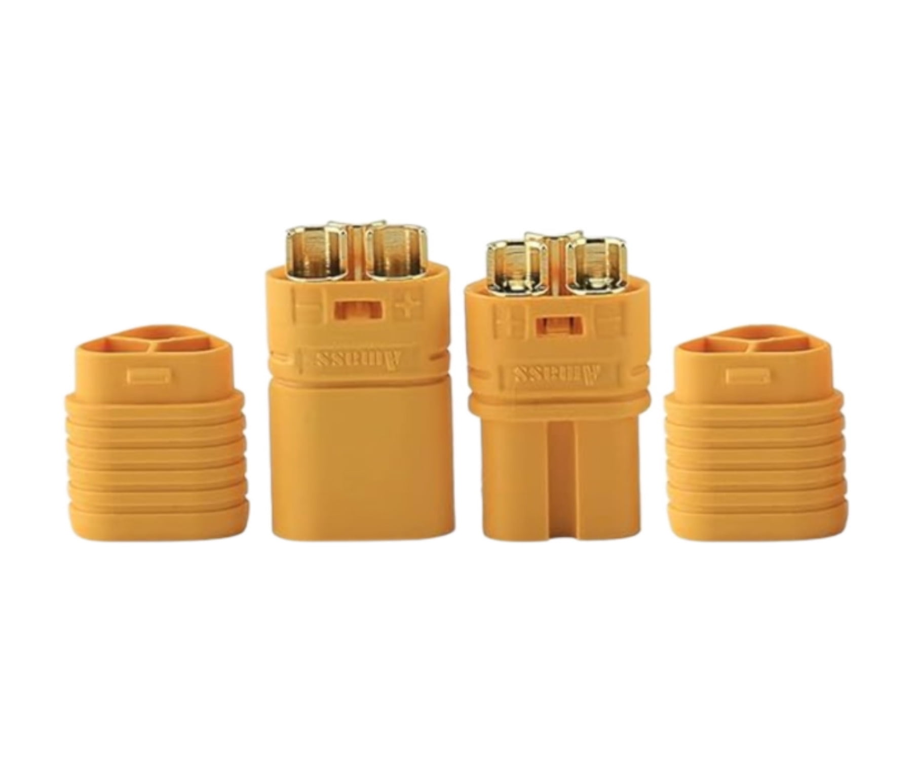 Pack of 8 MT60 Connector 4PC Kit 3 Wire 3.5mm ESC Motor Bullet Connector Male Female for RC Car ...