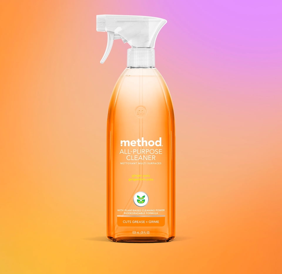 Pack of 8, Method Home Care Ginger Yuzu All-Purpose Cleaner, 28 oz ...