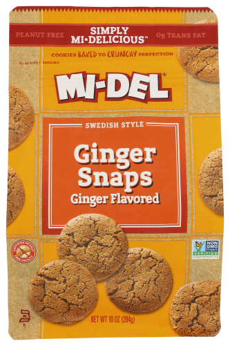 (Pack of 8) Midel Ginger Snap Flavored Cookie 10 Oz - Walmart.com