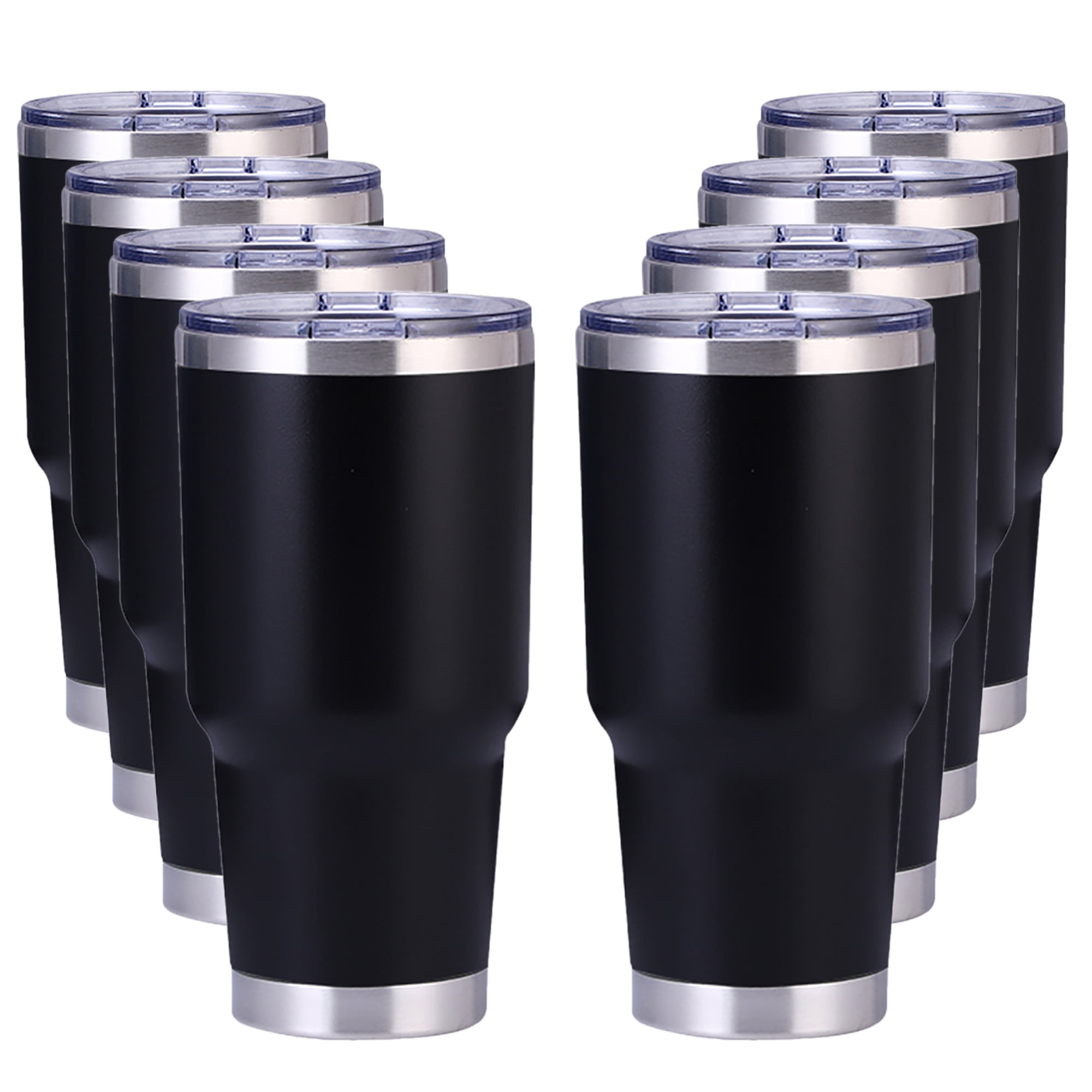 (Pack of 8) Muka 30 Oz. Stainless Steel Tumbler, Powder Coated ...