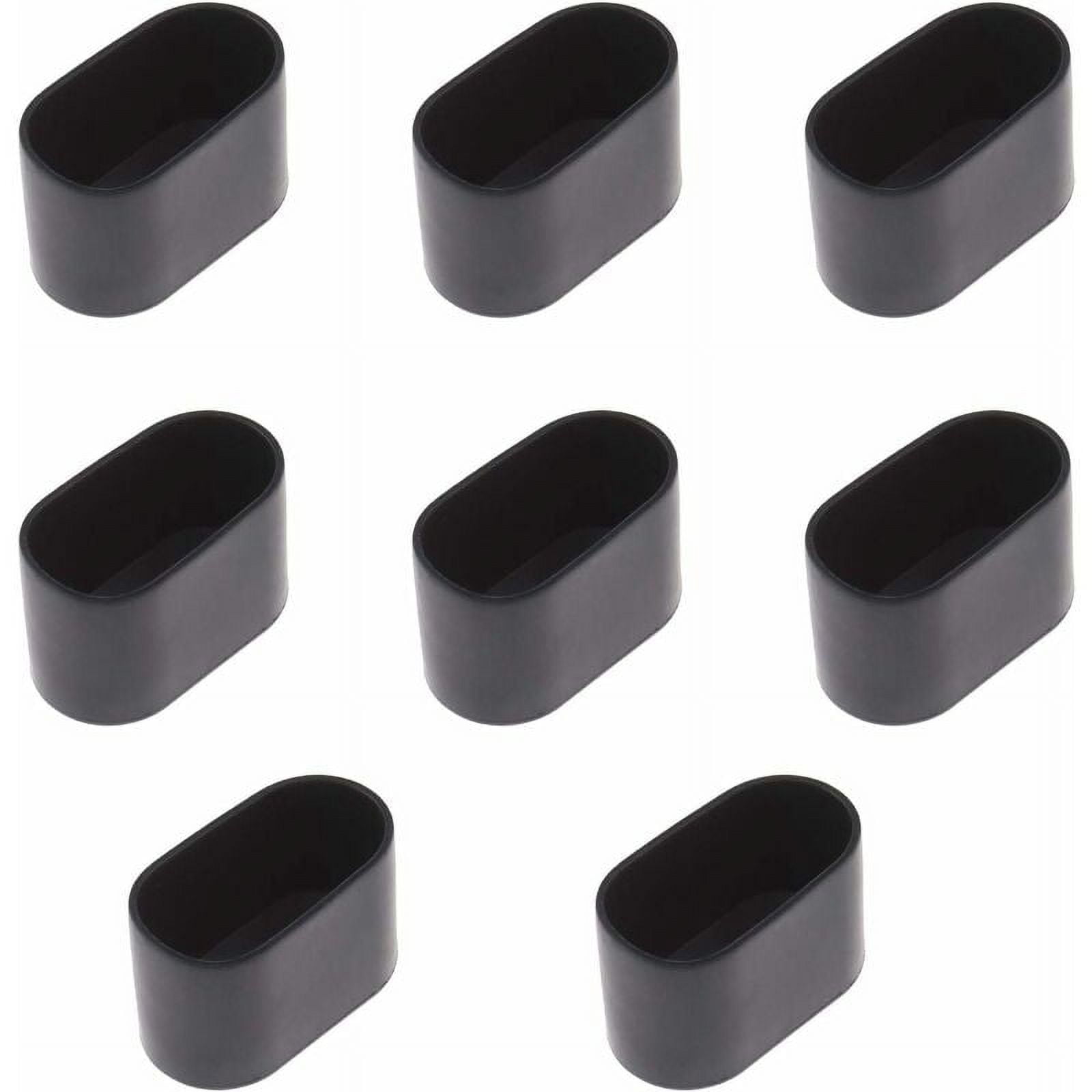 Depato Pack of 8 Oval Table or Chair Leg Caps, Soft Rubber, Anti ...