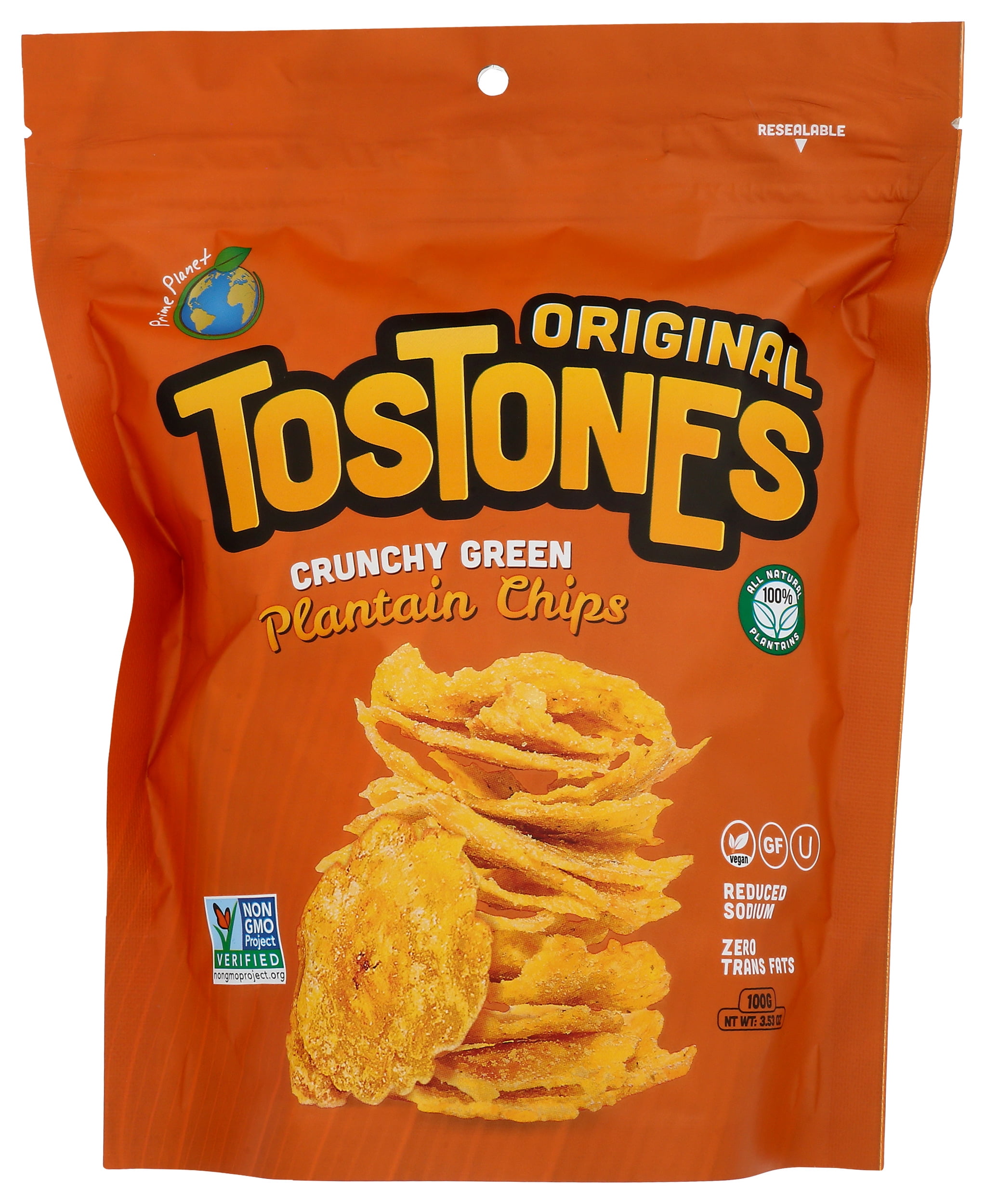 Pack of 8, Prime Planet Original Tostone Chips, 3.53 oz - Walmart.com