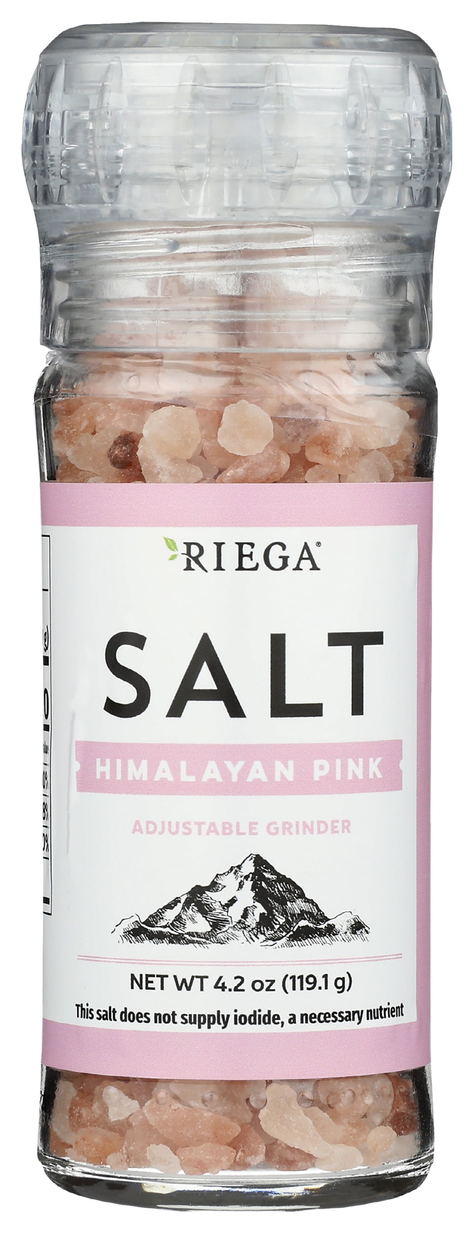 (Pack of 8), Riega Himalayan Pink Salt Grinder Medium, 4.2 oz - Walmart.com