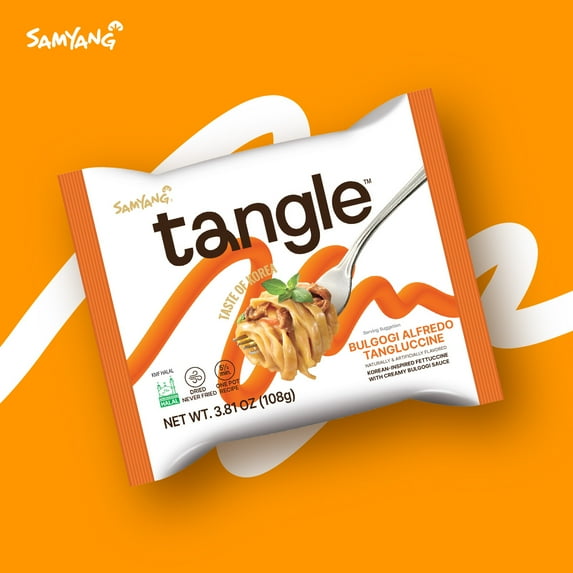 Samyang Tangle Bulgogi Alfredo K-pasta, Dried Bulk Pack of 8, Taste of ...