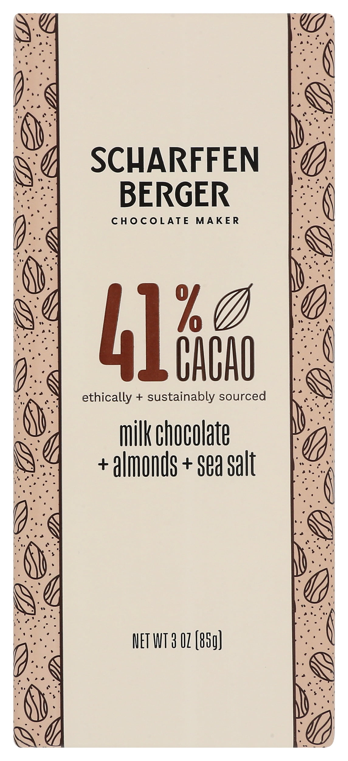 (Pack of 8), Scharffen Berger Almonds & Sea Salt Milk Chocolate Bar, 3 oz - Walmart.com