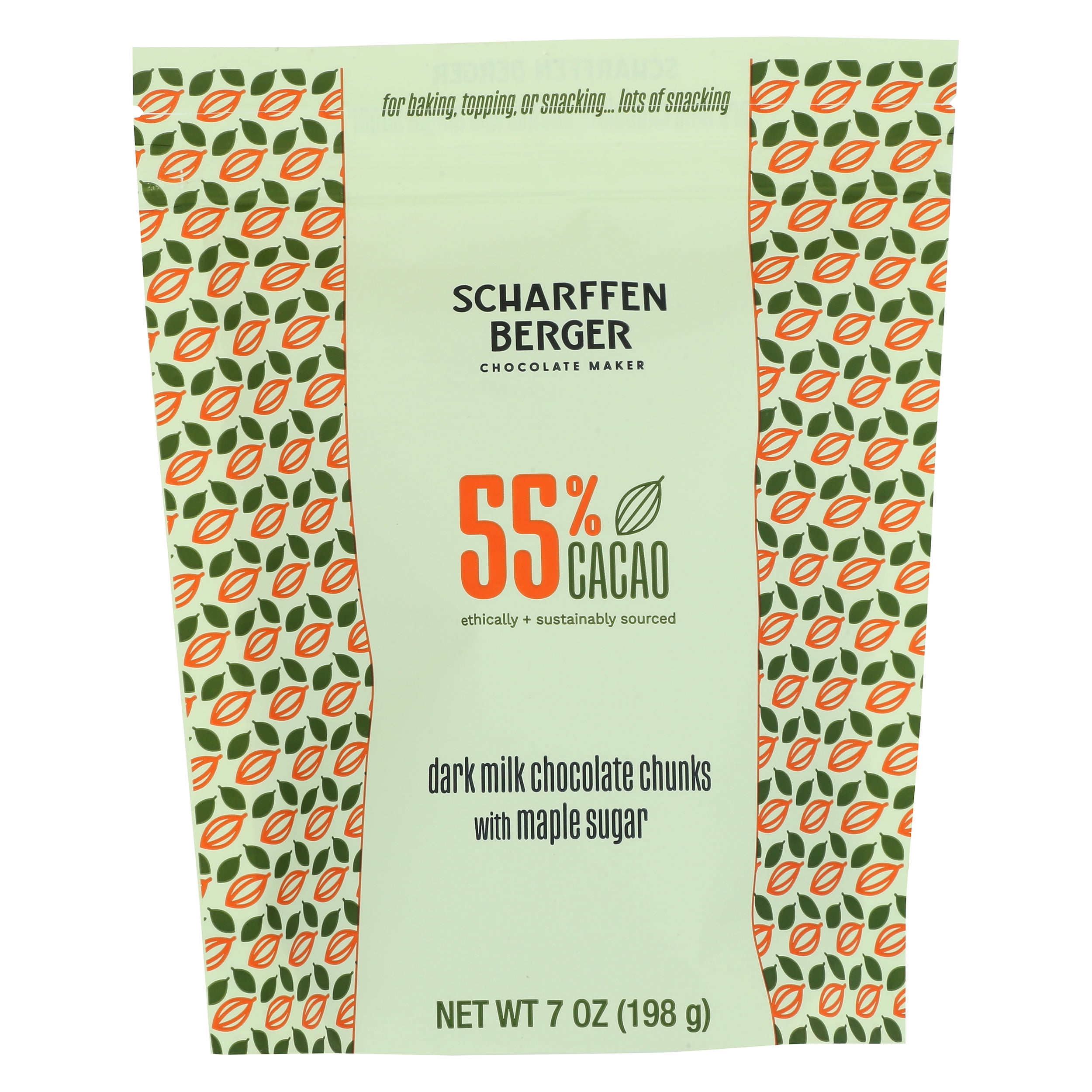 (Pack of 8), Scharffen Berger Dark Milk Chocolate Chunks with Maple ...