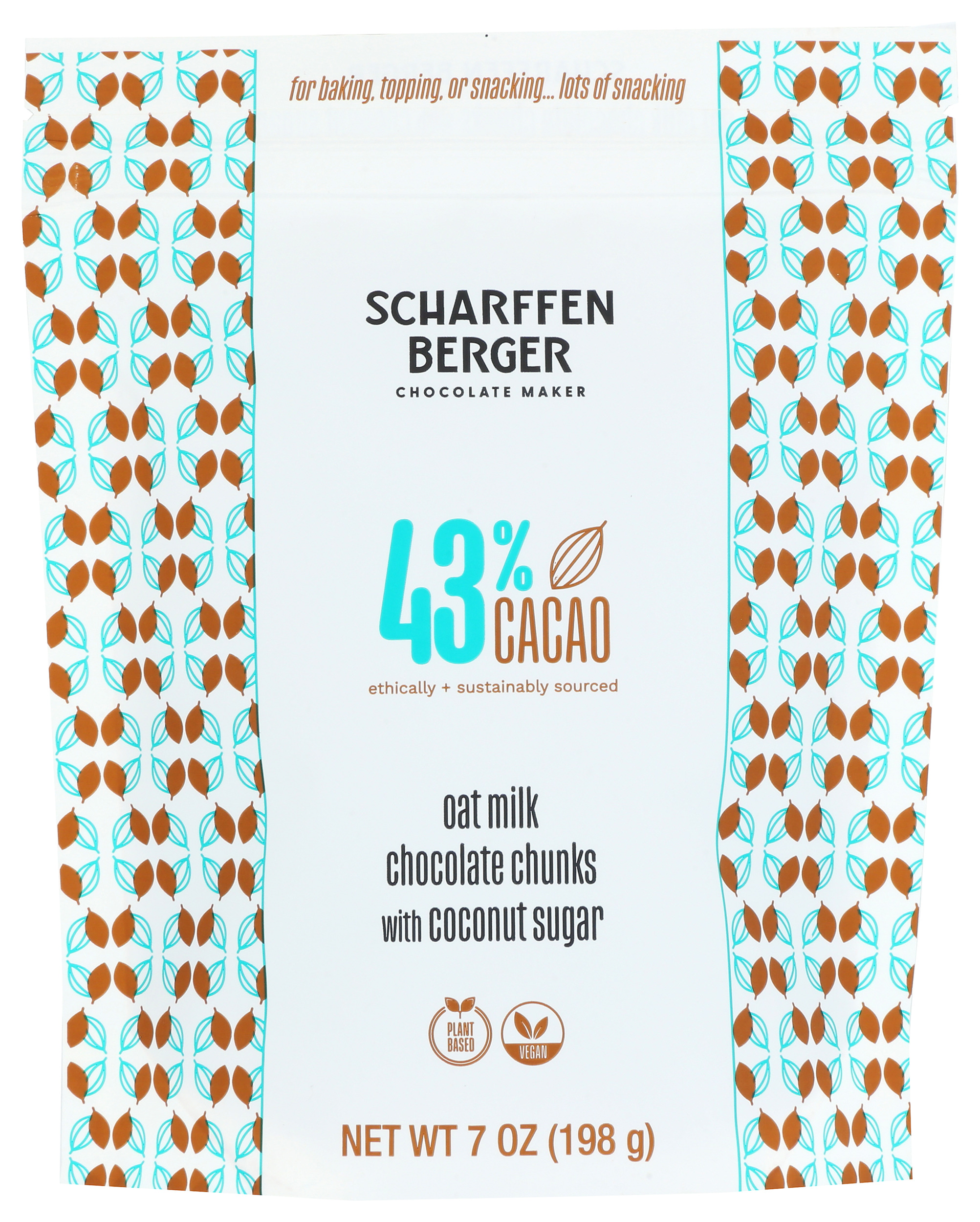 (Pack of 8), Scharffen Berger Oat Milk Chocolate Chunks with Coconut ...