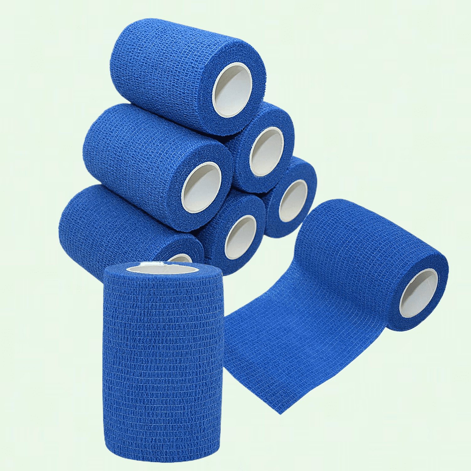 Pack of 8 - Self-Adhesive Bandages, 3 inches x 5 yards, Blue - Walmart.com