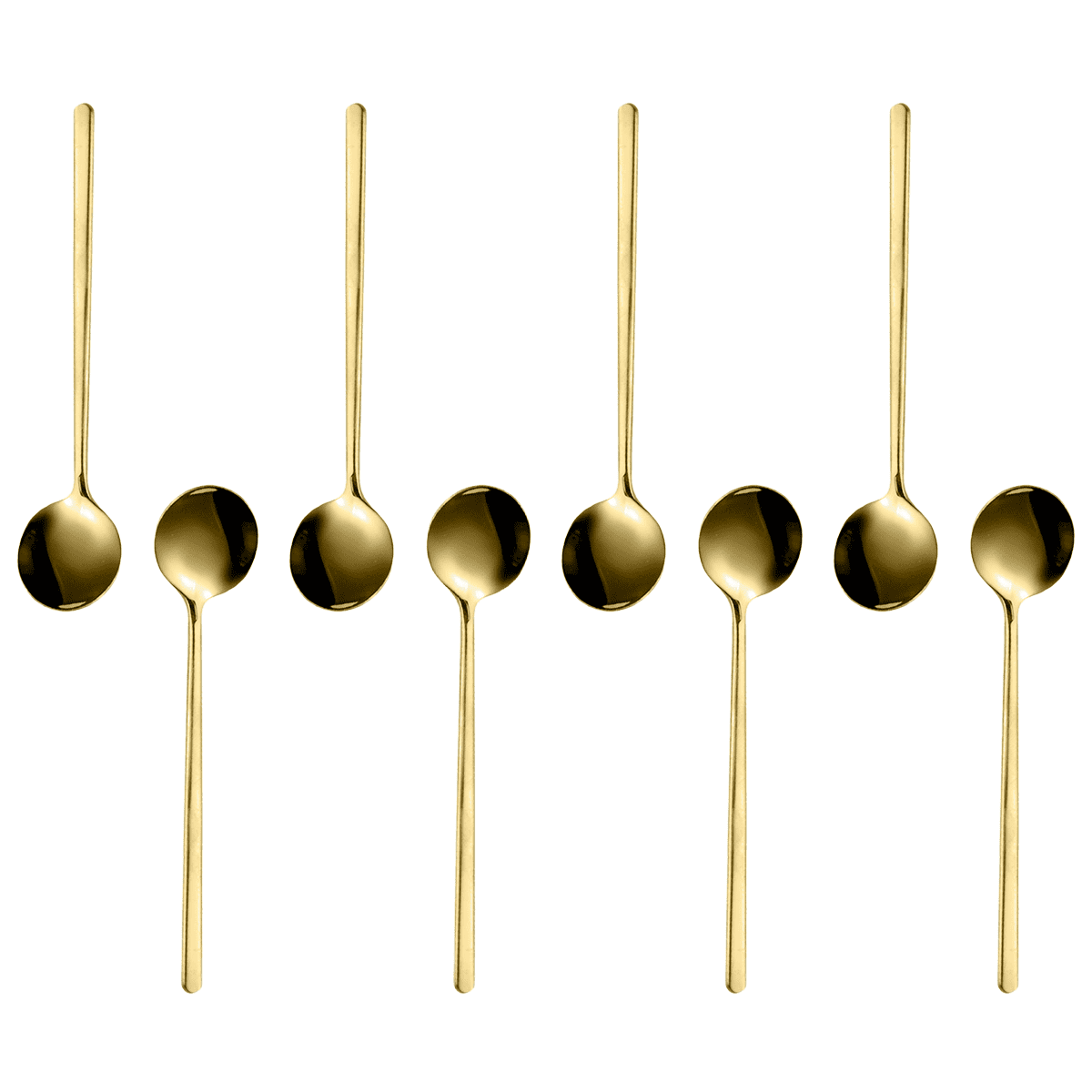 Pack of 8, Stainless Steel Espresso Spoons, Mini Teaspoons Set for ...