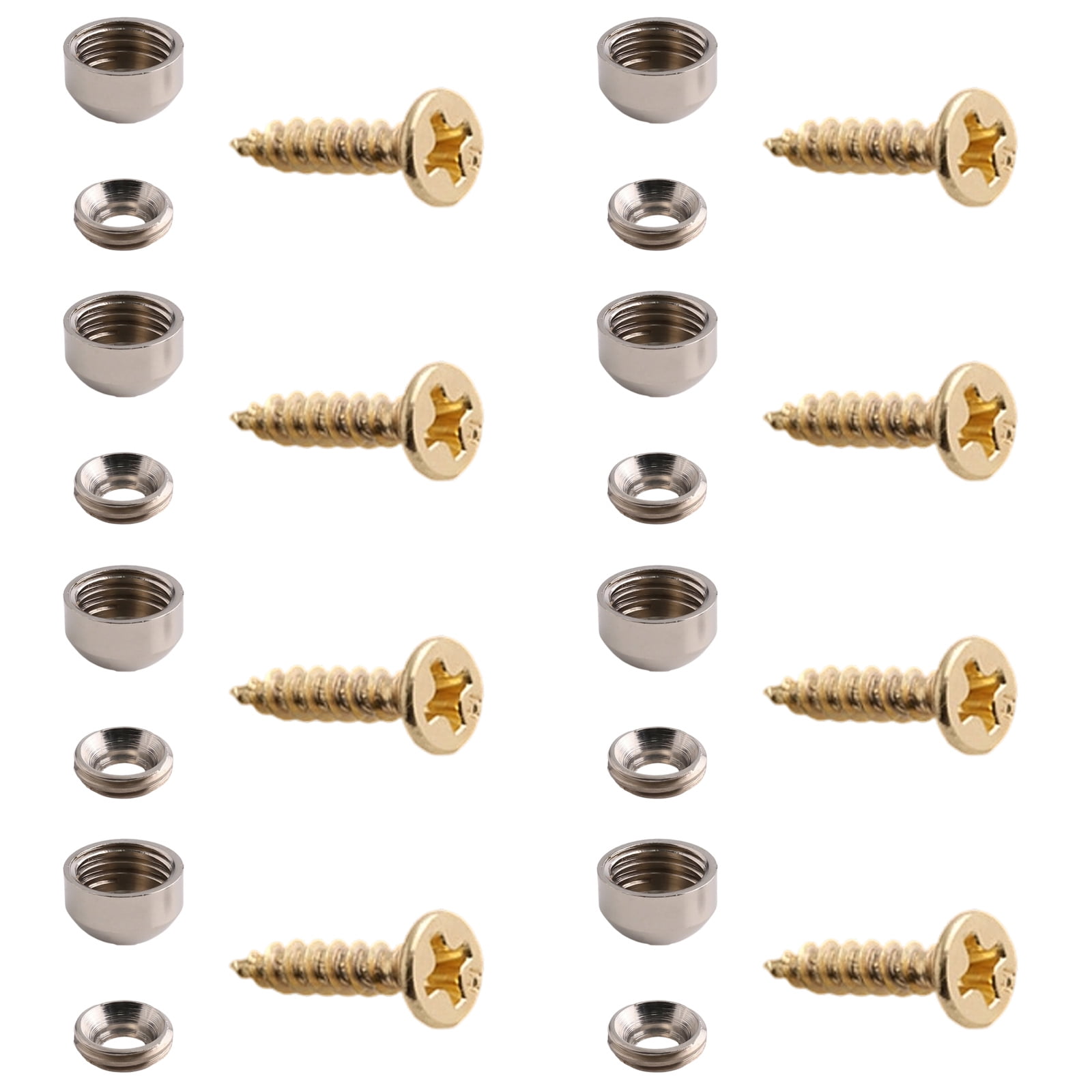 Pack of 8 Sturdy Brass Decorative Screws With Glass Caps for Furniture ...