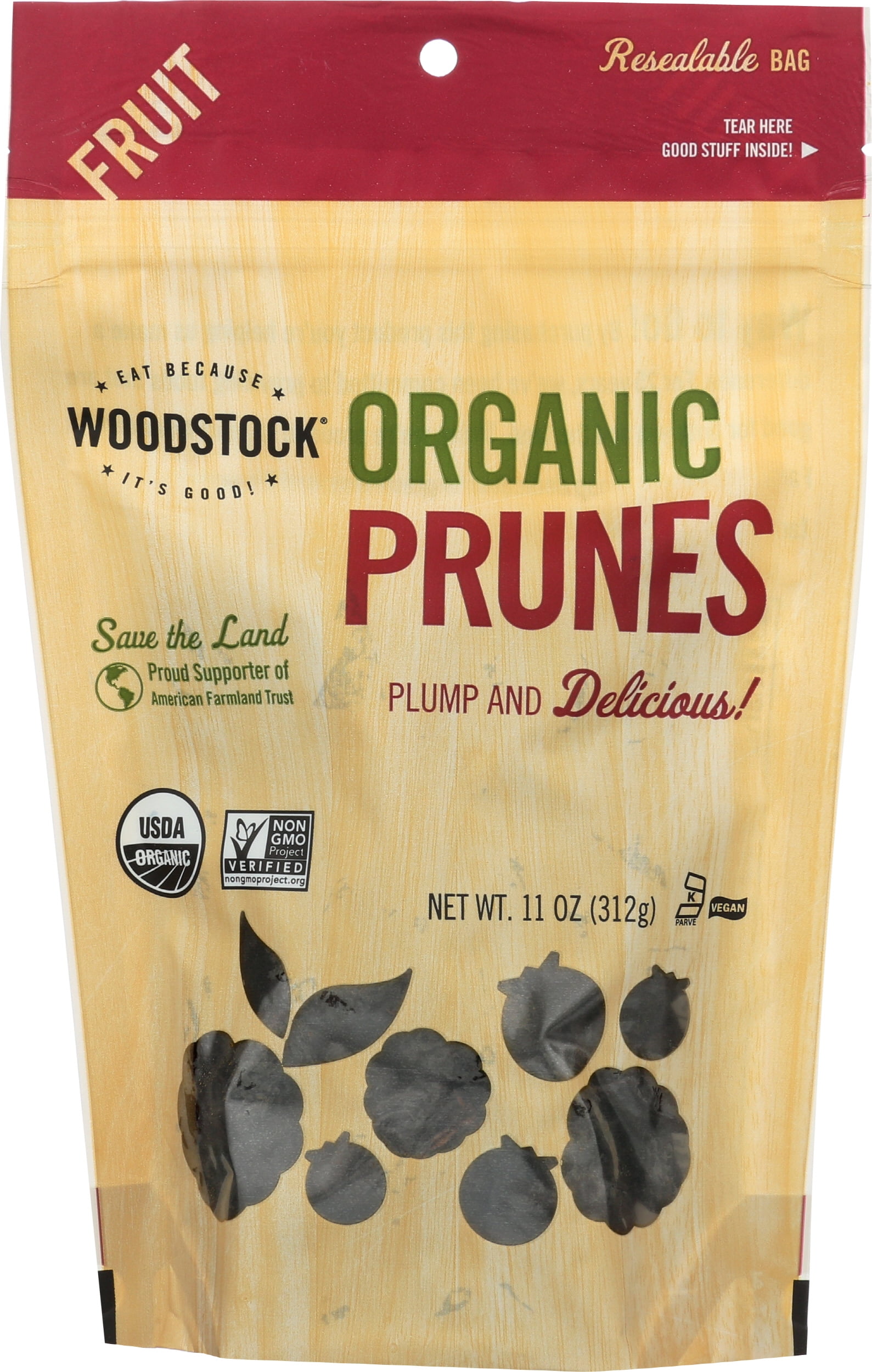 Pack of 8, Woodstock Organic Pitted Prunes, 11 oz - Walmart.com