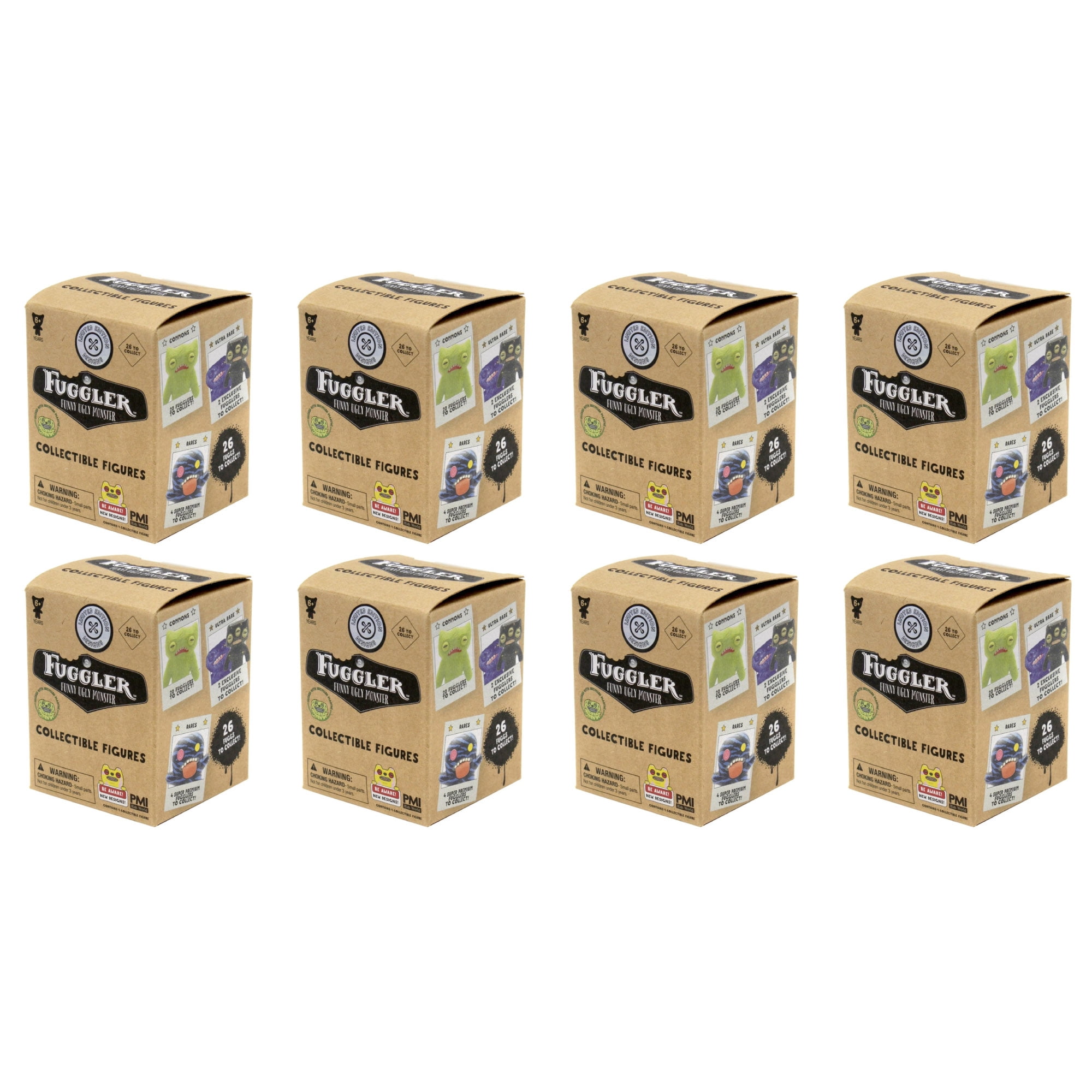 Pack of 8 Zuru Fuggler Mystery Collectible Mini Figures Limited Edition ...