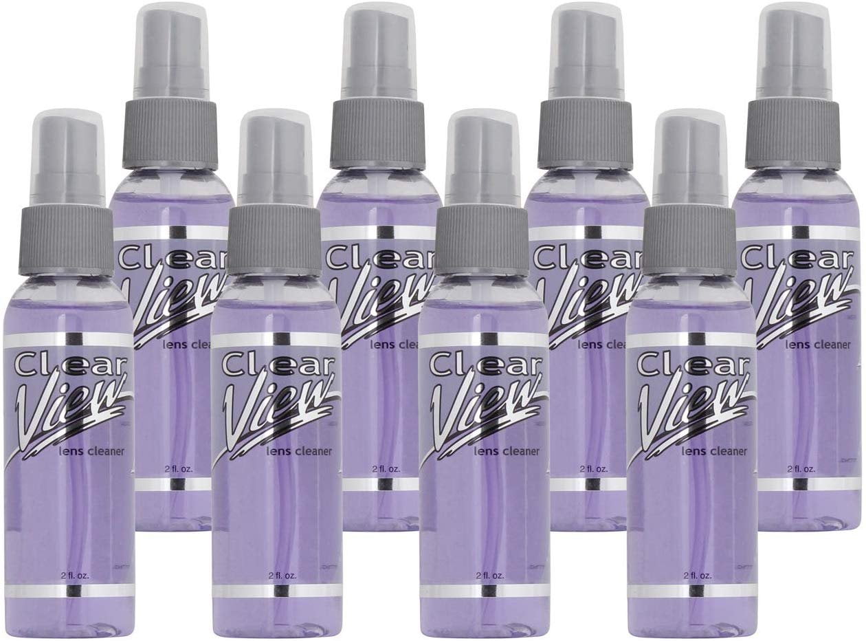 Pack of 8 of 2oz Clear View Premium AR-Coated Anti-Streak Anti-Static ...