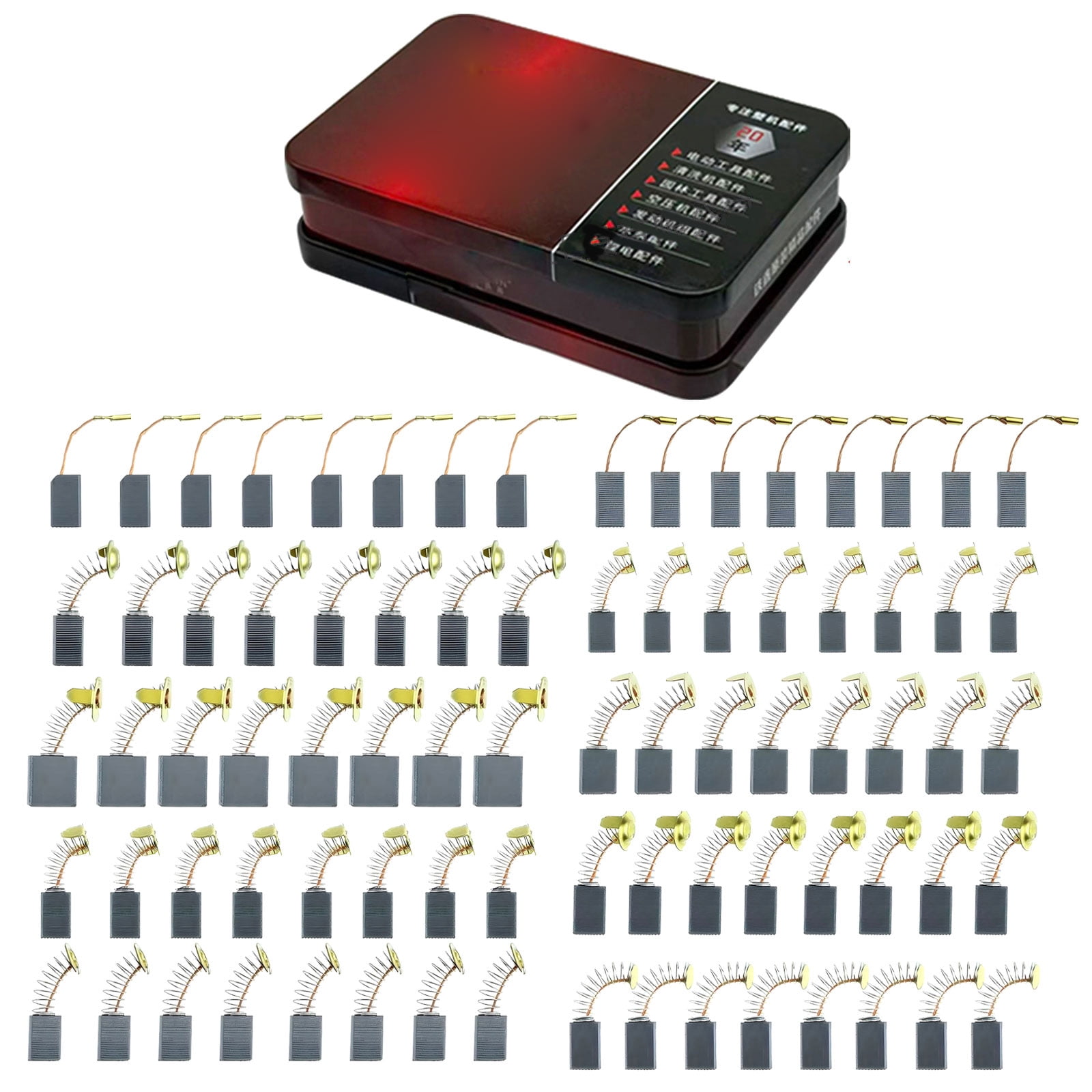 Pack of 80 Replacement Carbon Brushes for Power Tool As Angles Grinders ...