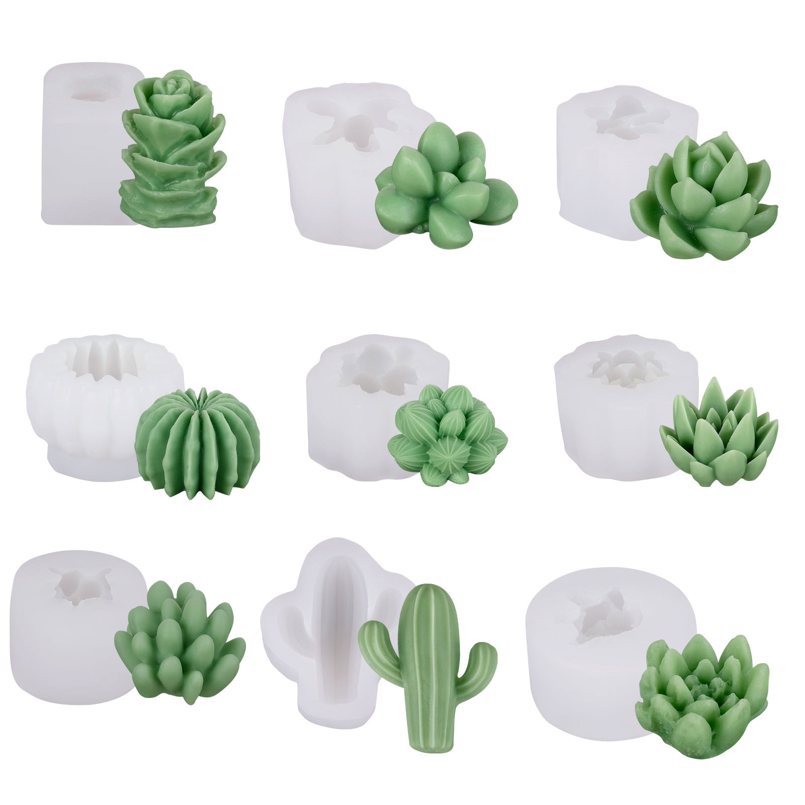 Pack of 9/10 Silicone Molds for Creating Shape Aromatherapies Soap and ...