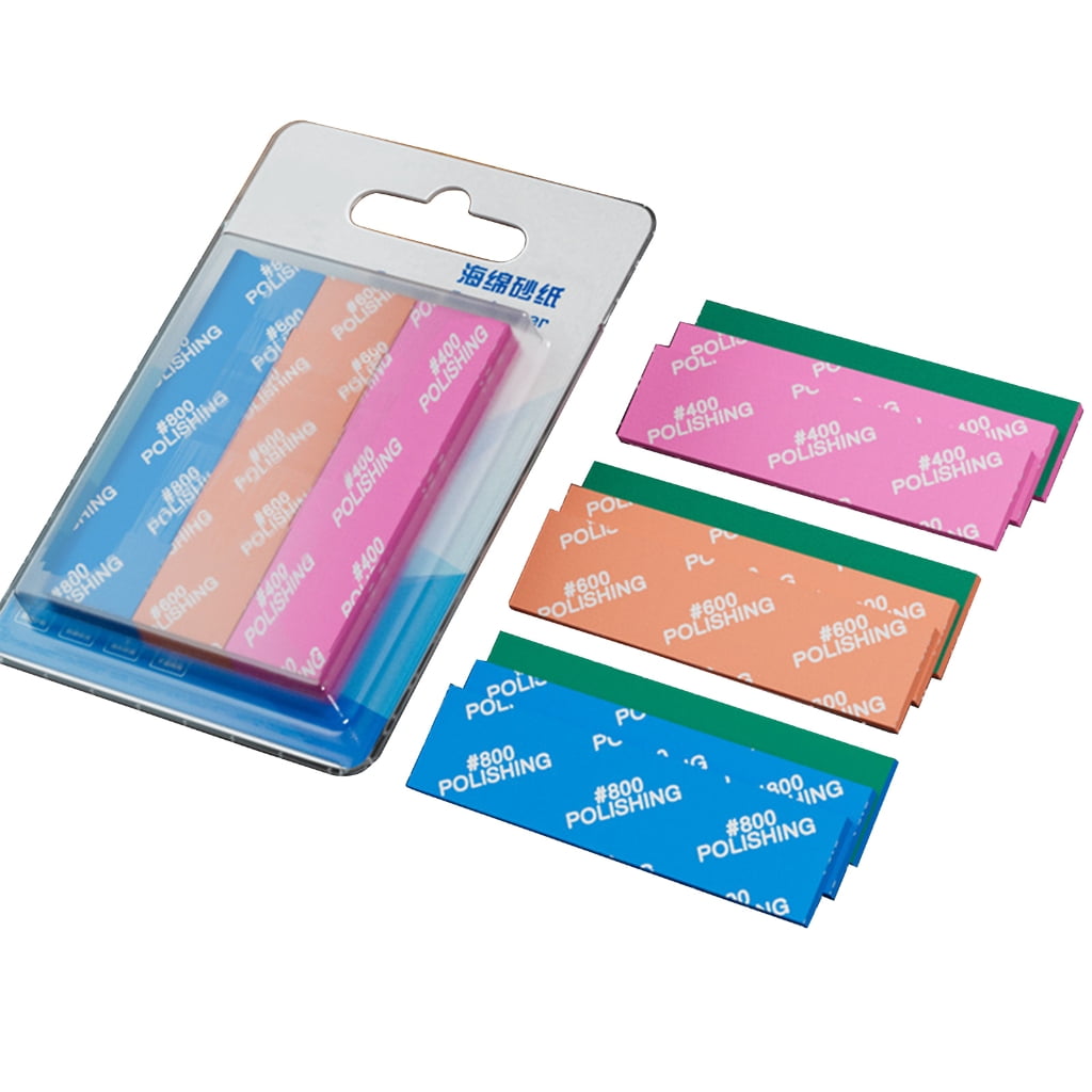 Pack of 9 Heavy Duty Silicon Carbides Wet Dry Sandpaper Sponge Set for Multiple Front Grinding ...