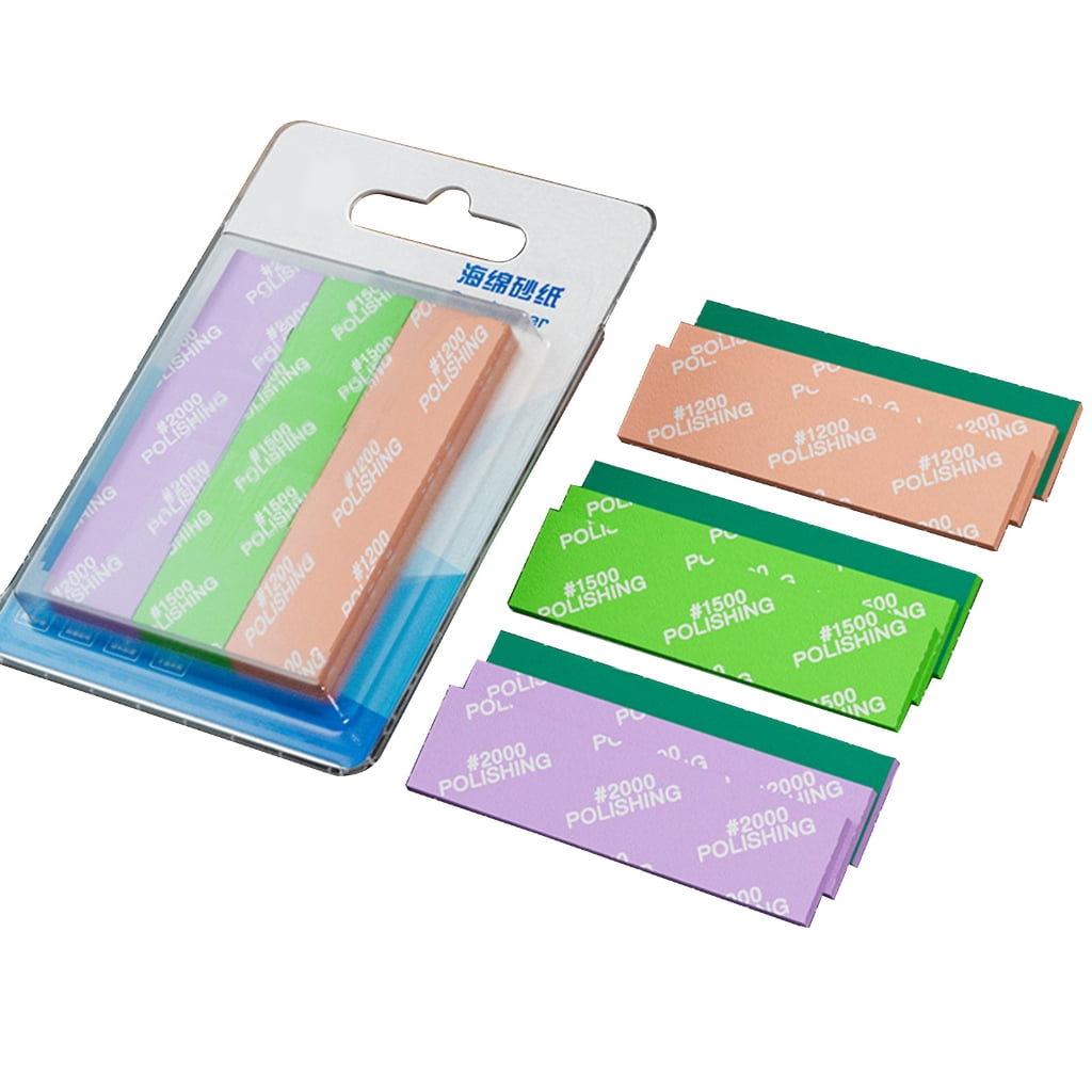 Pack of 9 Heavy Duty Silicon Carbides Wet Dry Sandpaper Sponge Set for Multiple Front Grinding ...