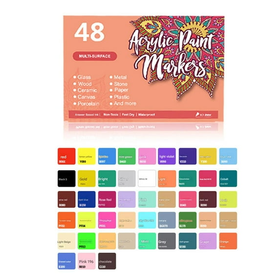 Pack of High Precisions Nails Art Pens Set for Acrylic Painting and ...