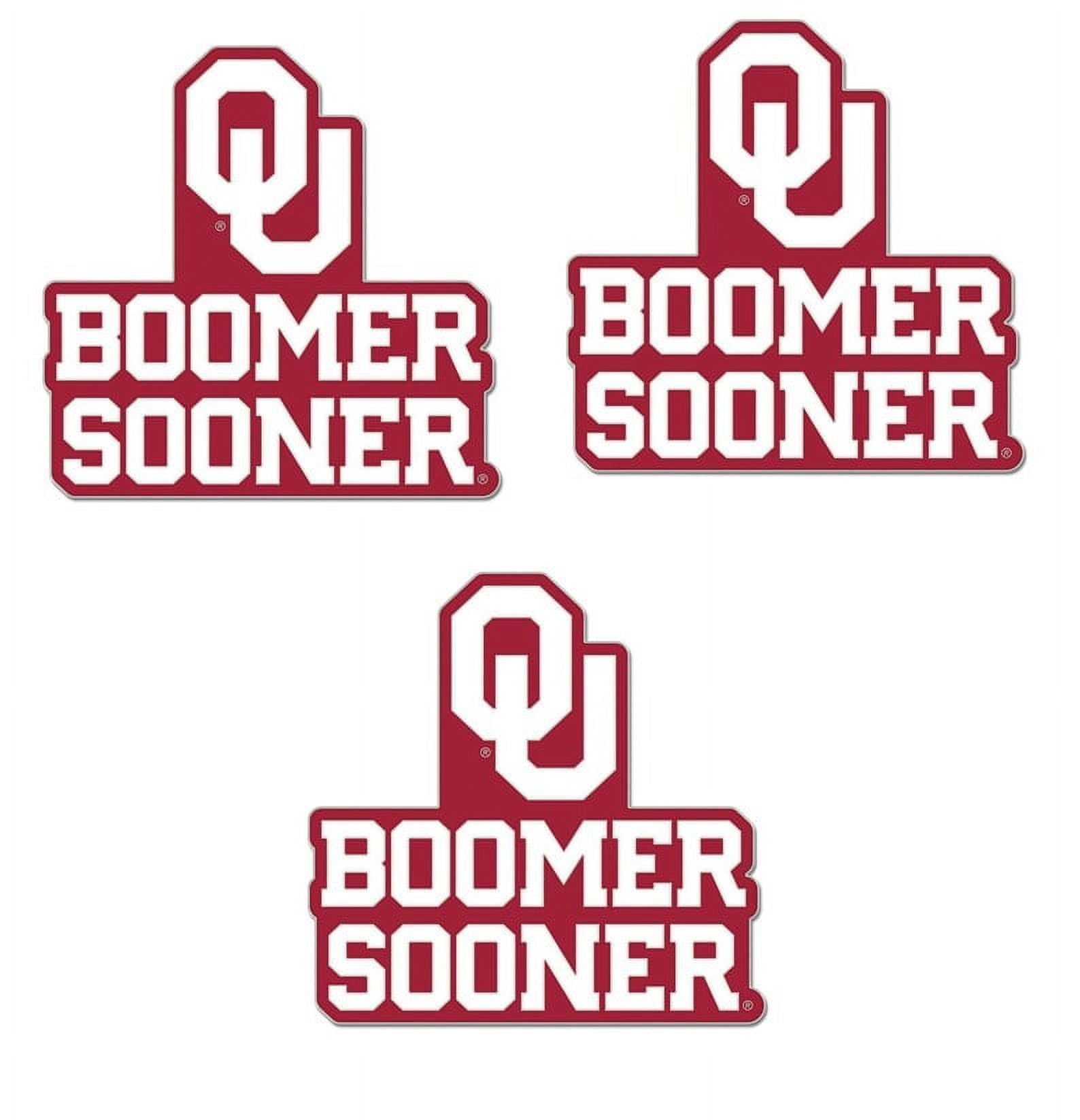 Pack of three Oklahoma Slogan Collector Enamel Pins; 3 Boomer Sooner ...