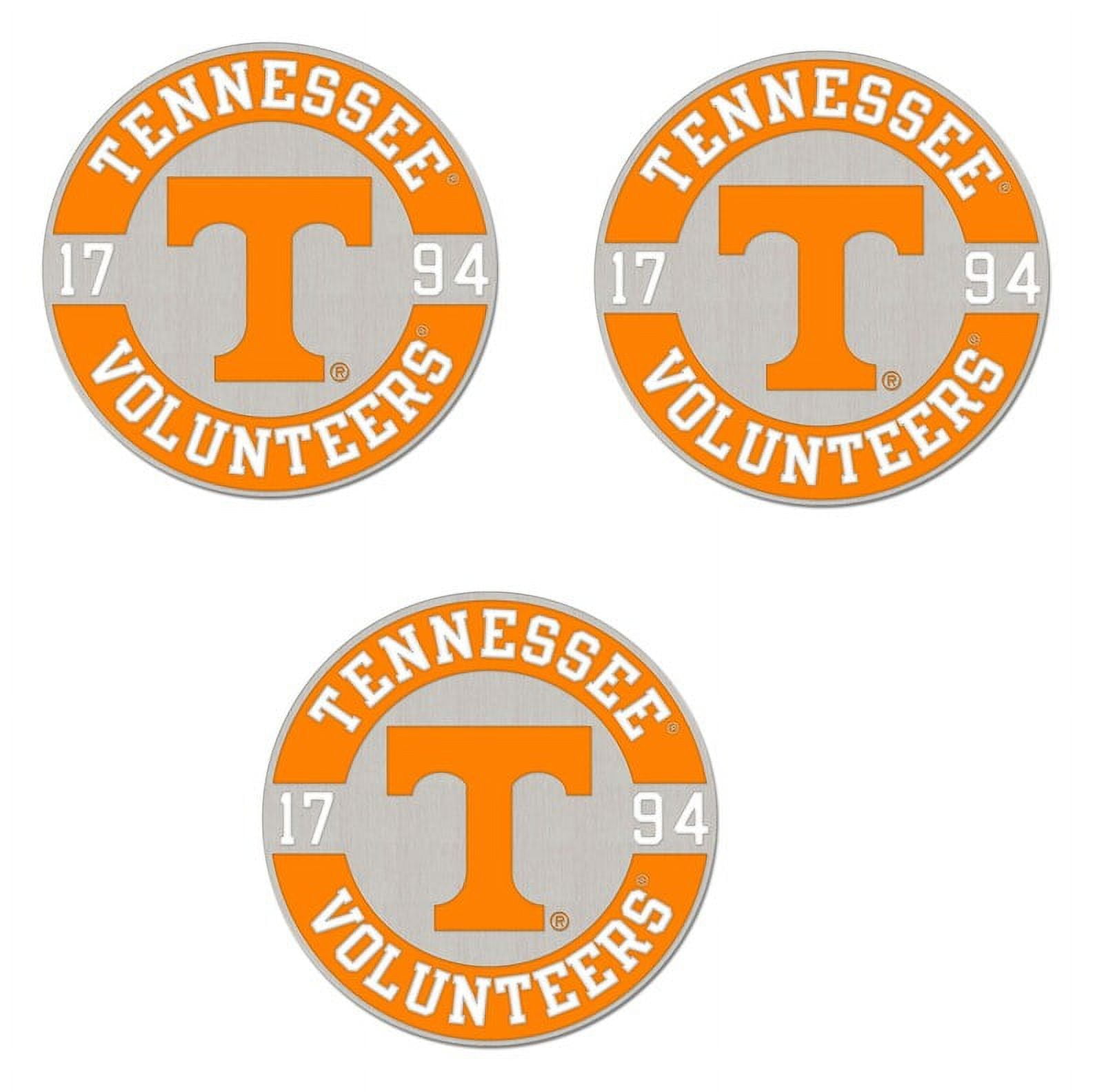 Pack of three Tennessee Round Collector Enamel Pins; 3 Volunteers ...