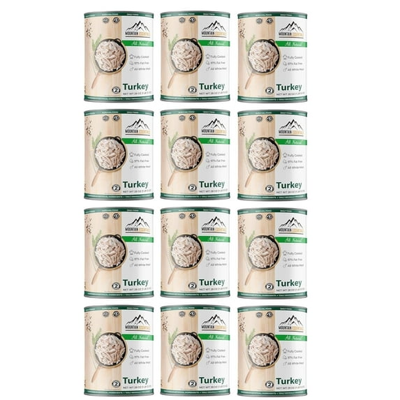 Mountain Essentials All Natural Canned Turkey 28 oz – Fully Cooked ...